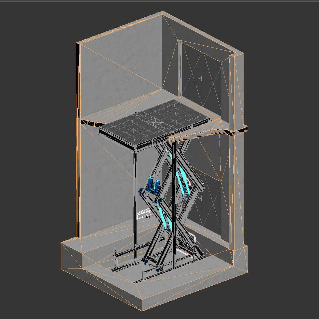 Lift Interbalt 5000kg - 3D Model by RensiCG