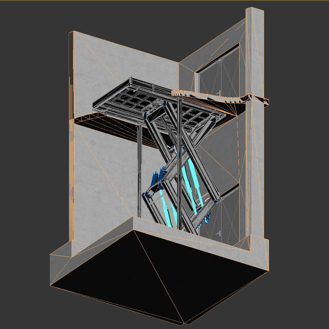 Lift Interbalt 5000kg - 3D Model by RensiCG