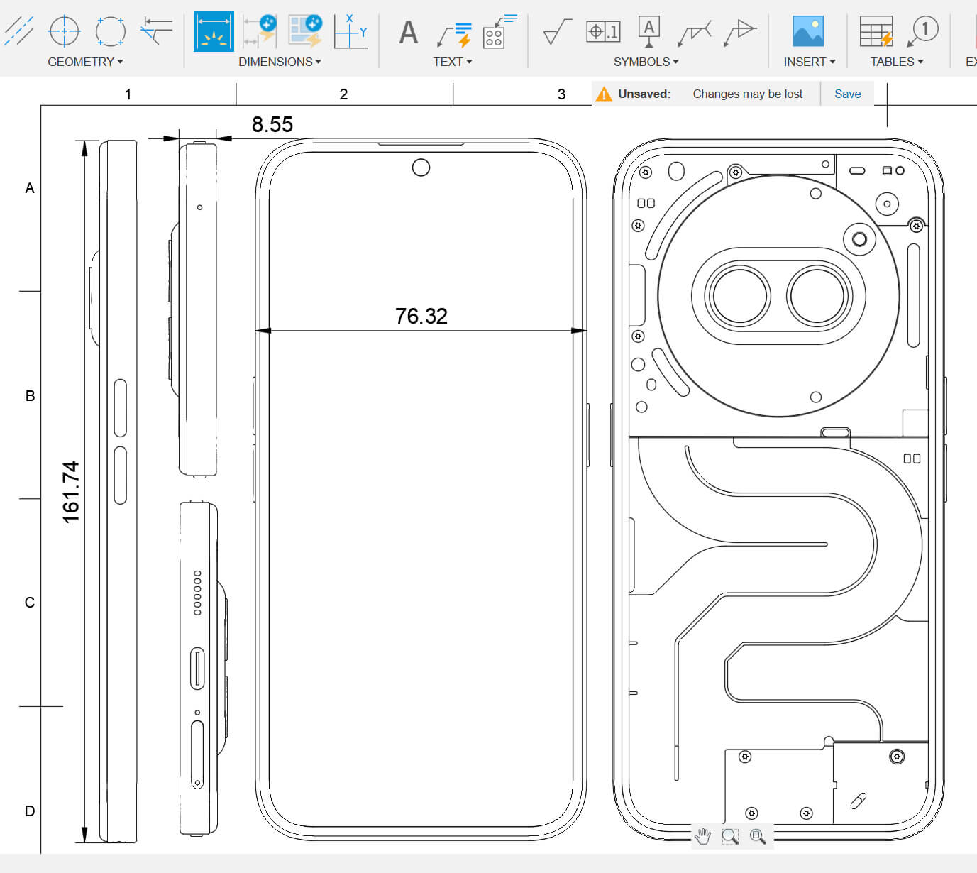 Nothing Phone 2A - 3D Model by RensiCG