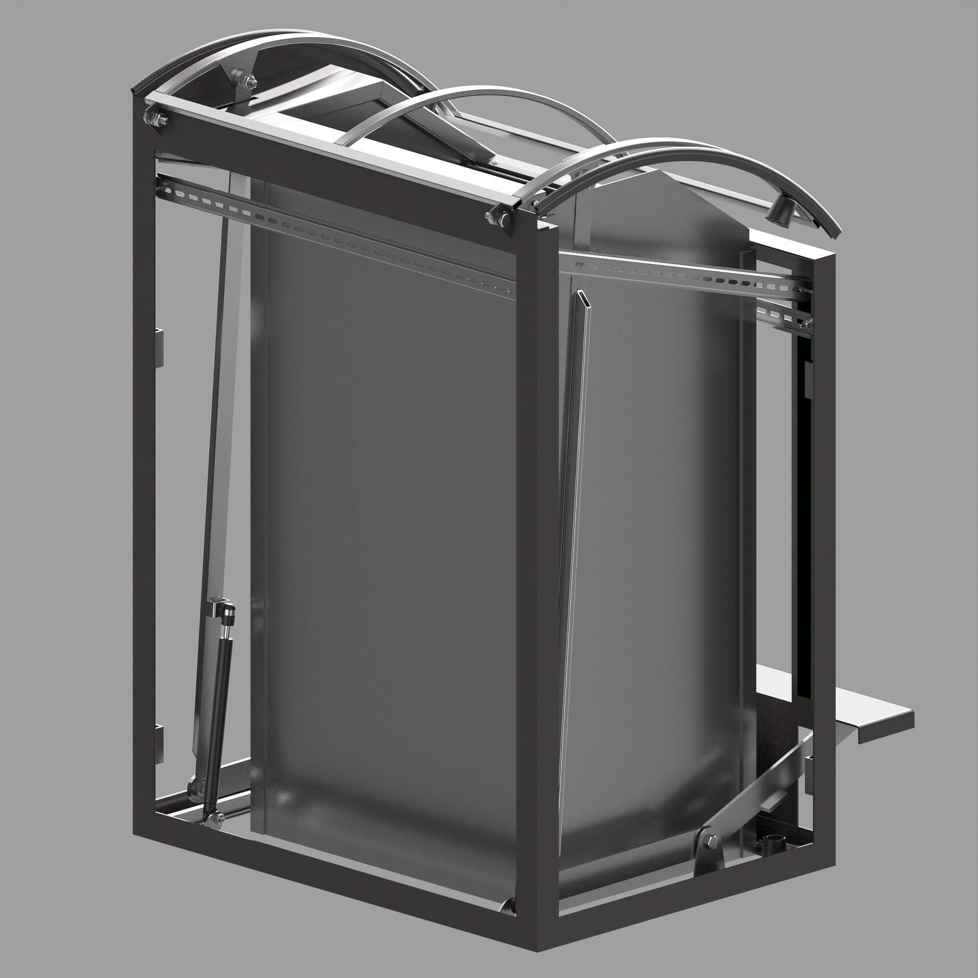 Outdoor Trash Cans 5 Models - 3D Model by RensiCG