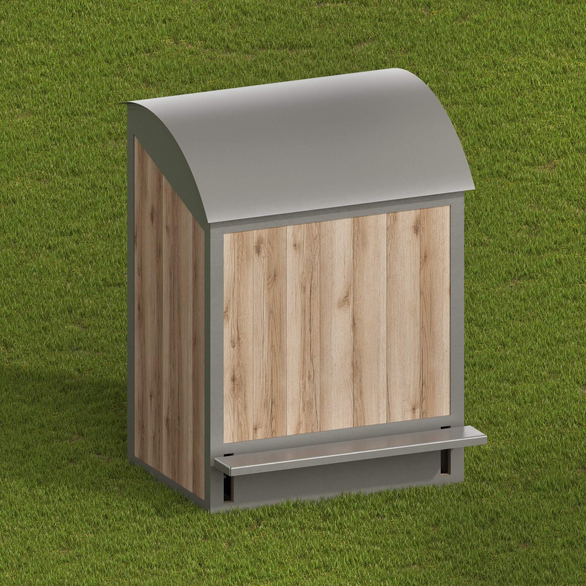 Outdoor Trash Cans 5 Models - 3D Model by RensiCG