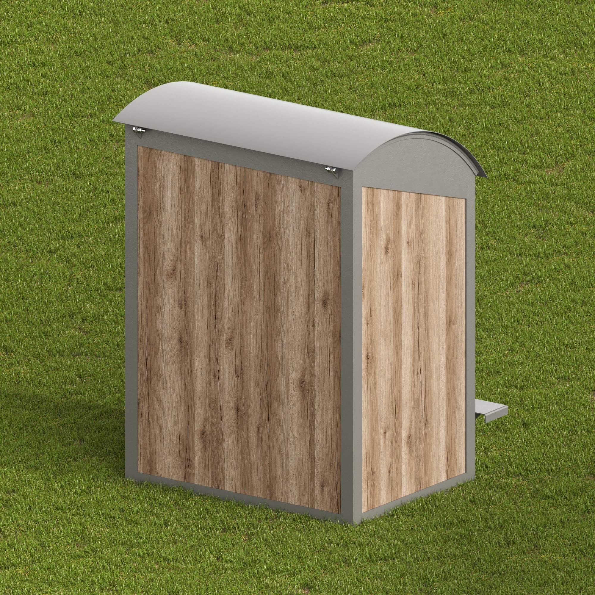 Outdoor Trash Cans 5 Models - 3D Model by RensiCG