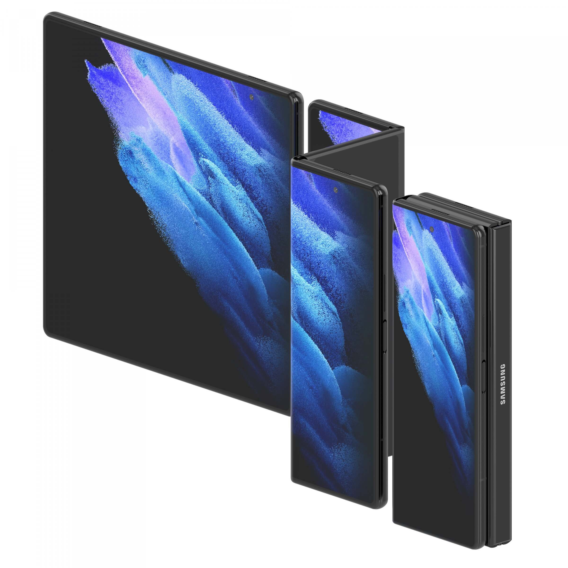 Samsung Galaxy Fold 3 - 3D Model by RensiCG