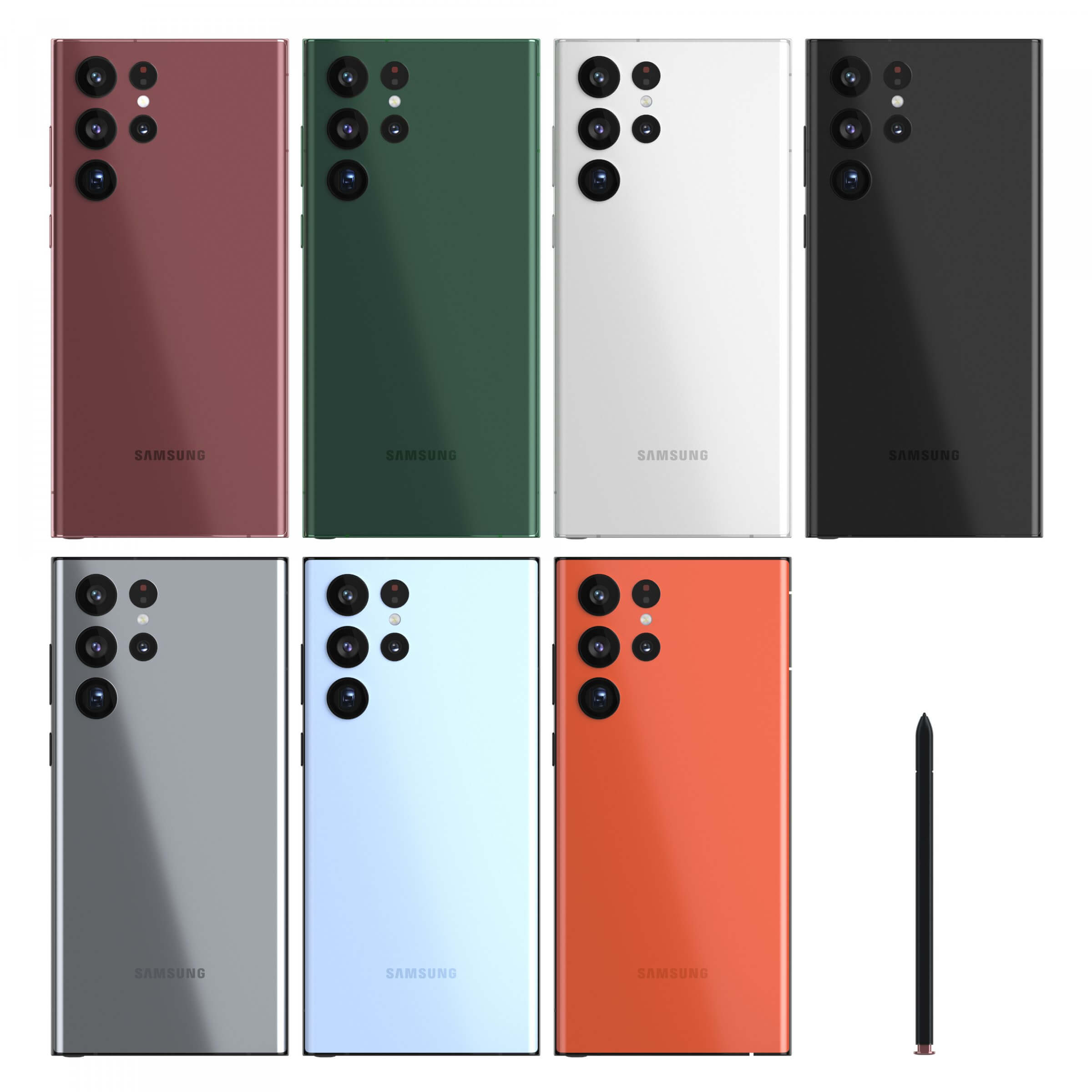 Samsung Galaxy S22 Ultra - 3D Model by RensiCG