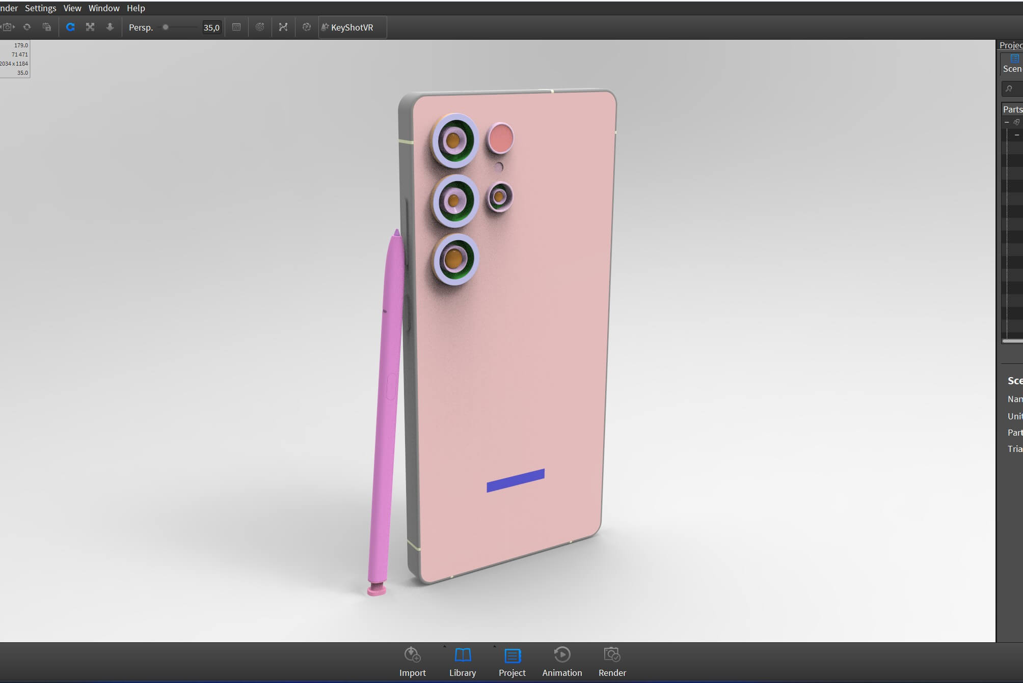 Samsung S25 Ultra - 3D Model by RensiCG
