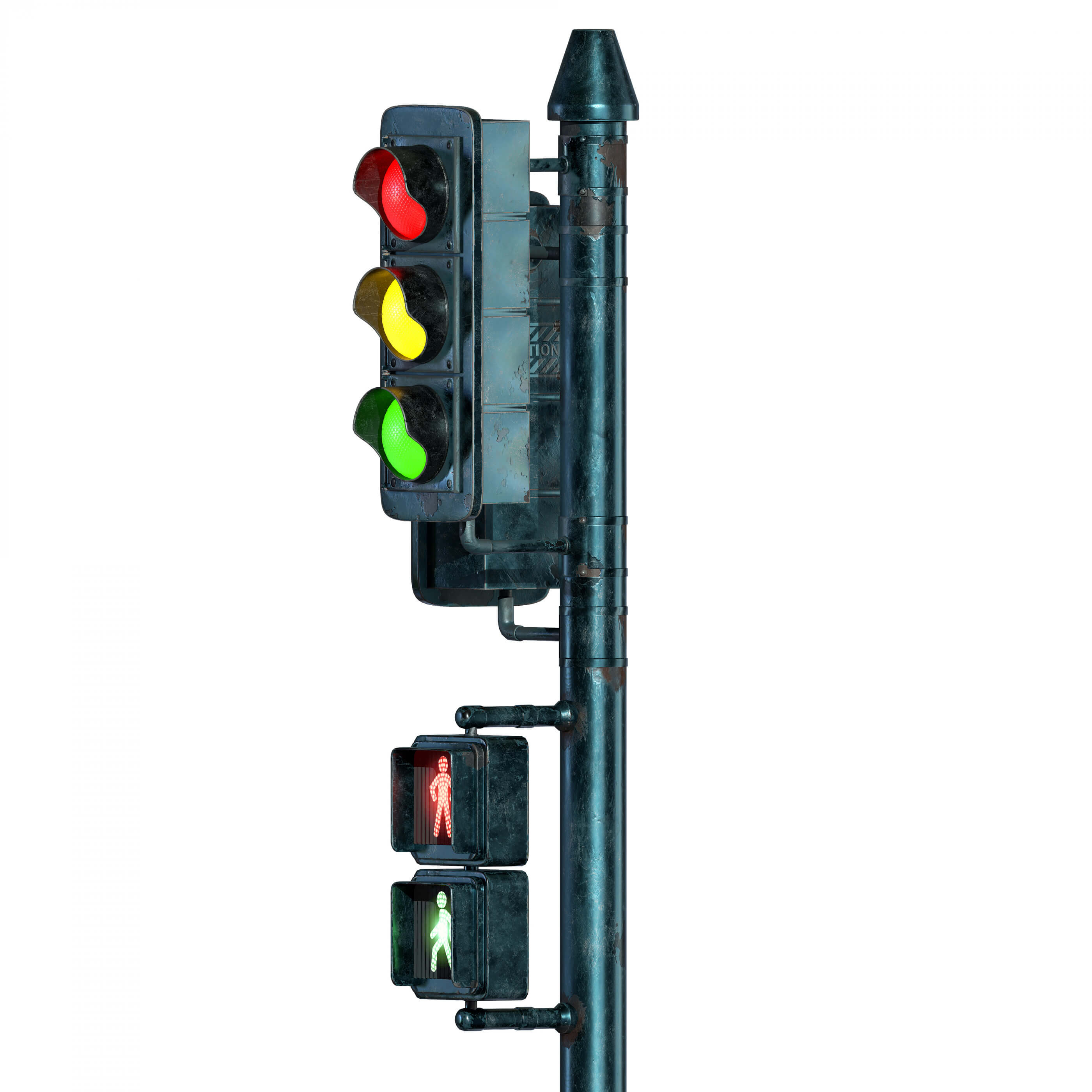 Traffic Light - 3D Model by RensiCG