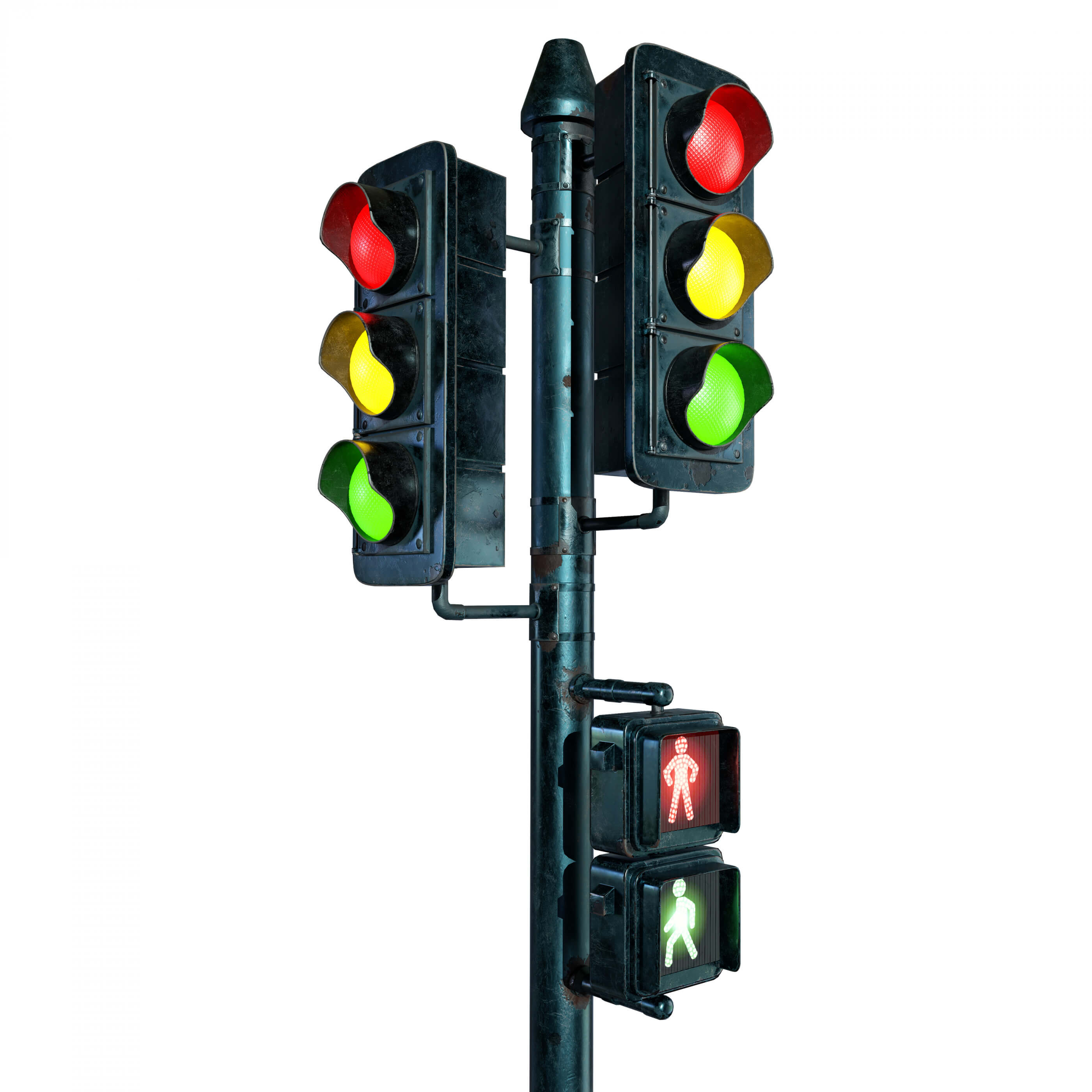 Traffic Light - 3D Model by RensiCG