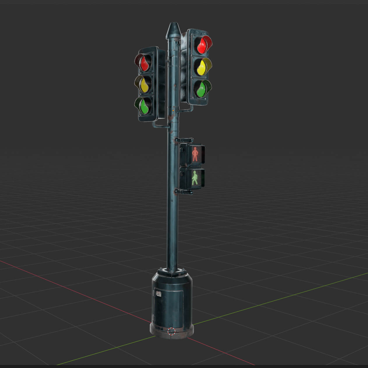 Traffic Light - 3D Model by RensiCG