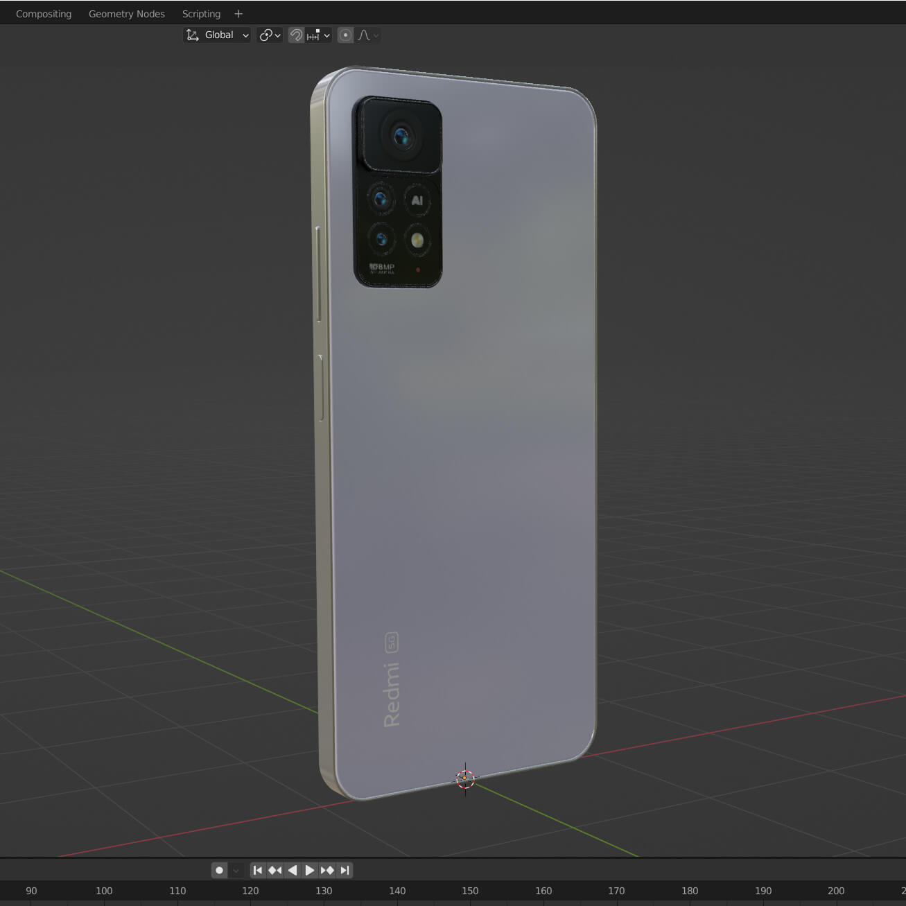 Xiaomi Redmi Note 11 Pro - 3D Model by RensiCG