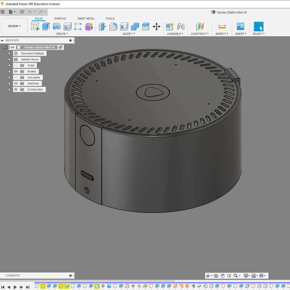 Yandex Station Mini - 3D Model by RensiCG