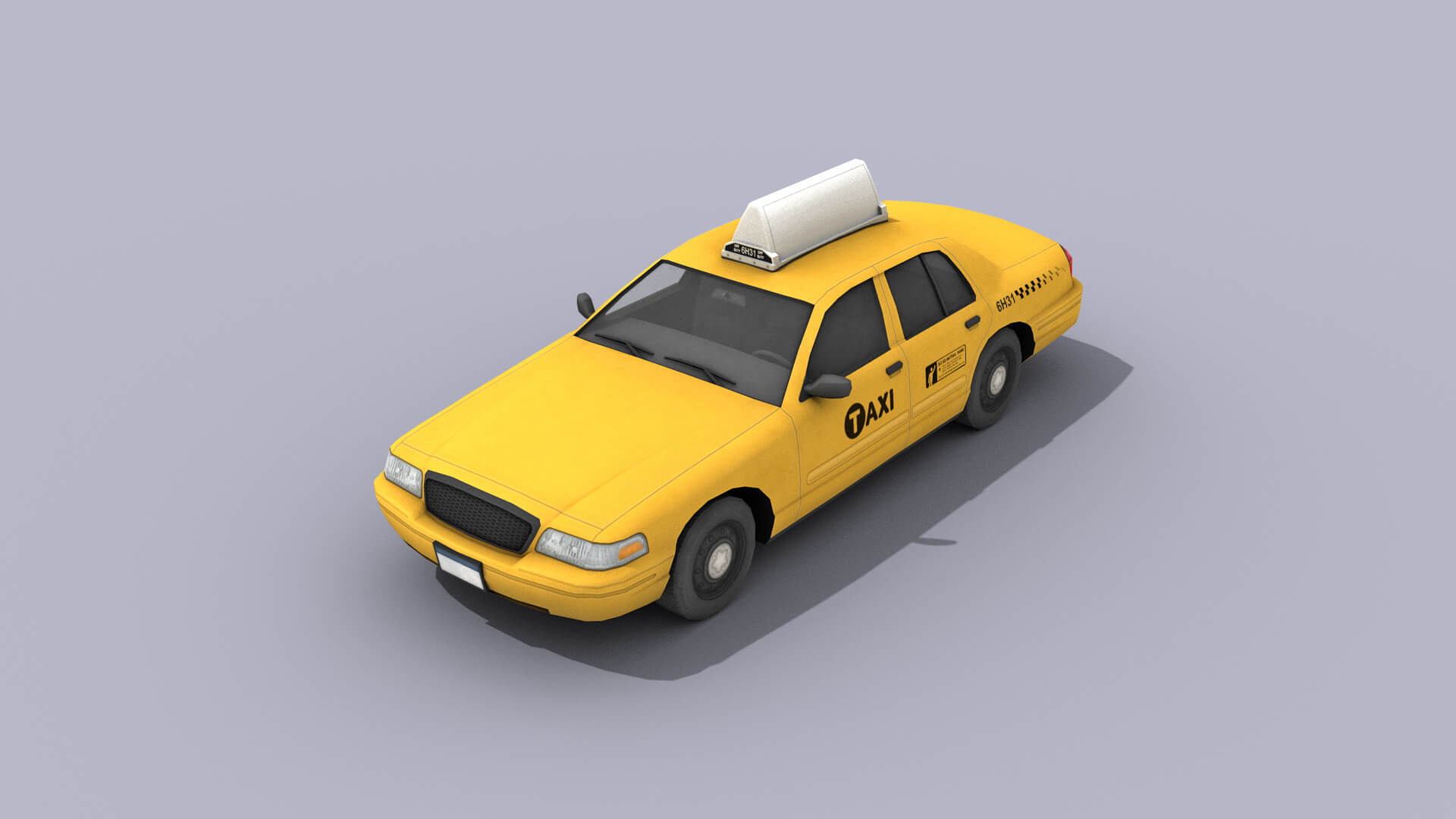 New York Taxi Car - 3D Model by Rescue3DAssets
