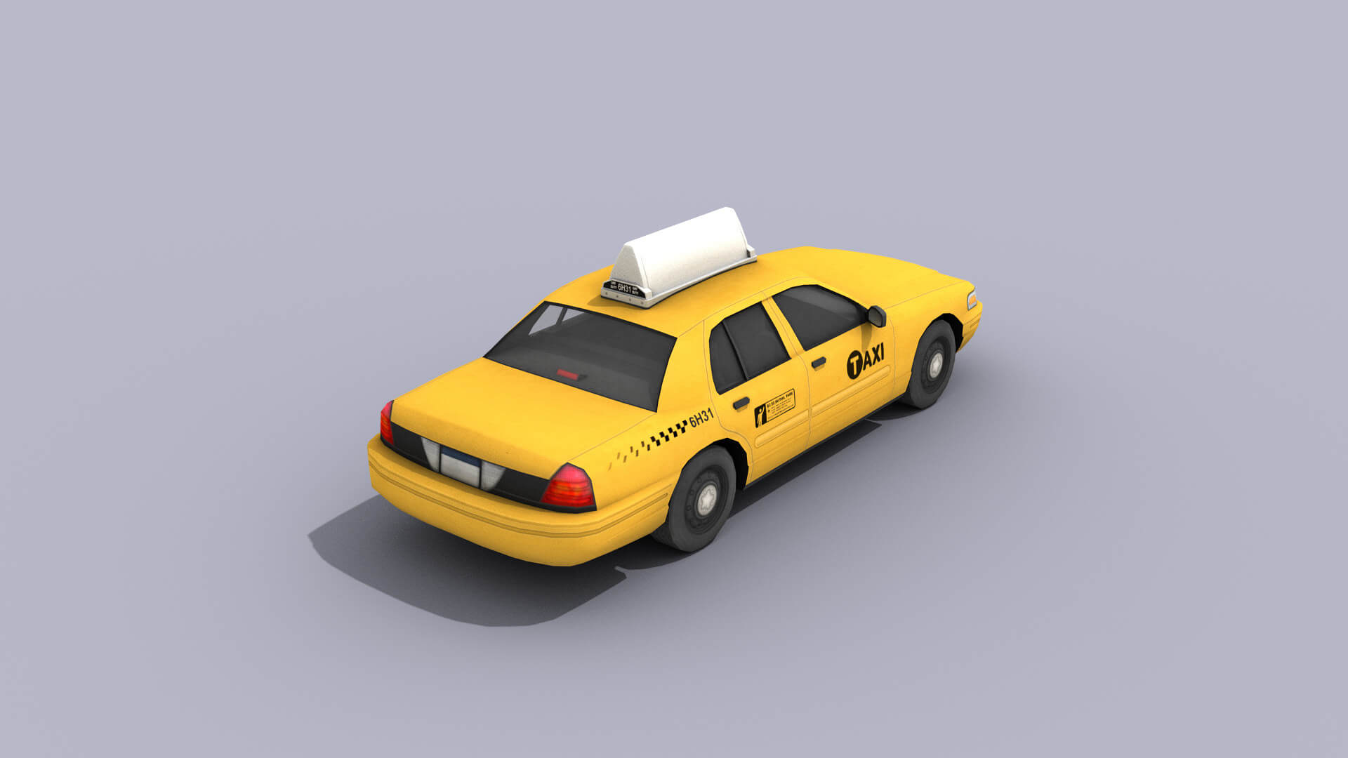 New York Taxi Car - 3D Model by Rescue3DAssets