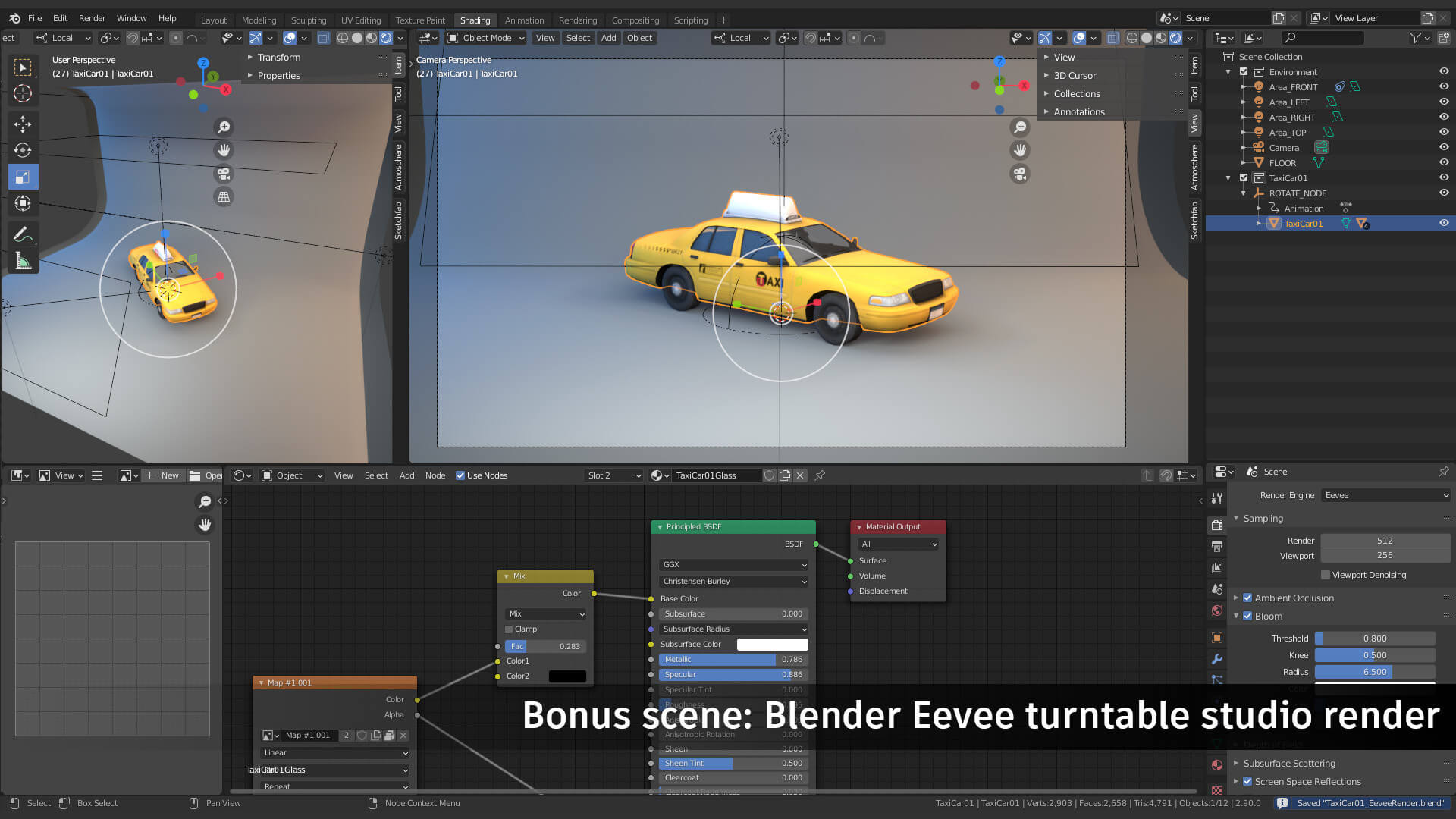 New York Taxi Car - 3D Model by Rescue3DAssets