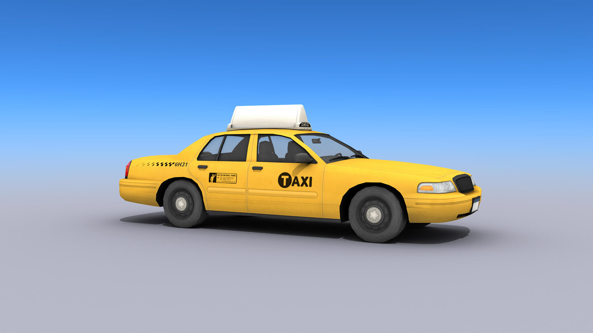 New York Taxi Car - 3D Model by Rescue3DAssets