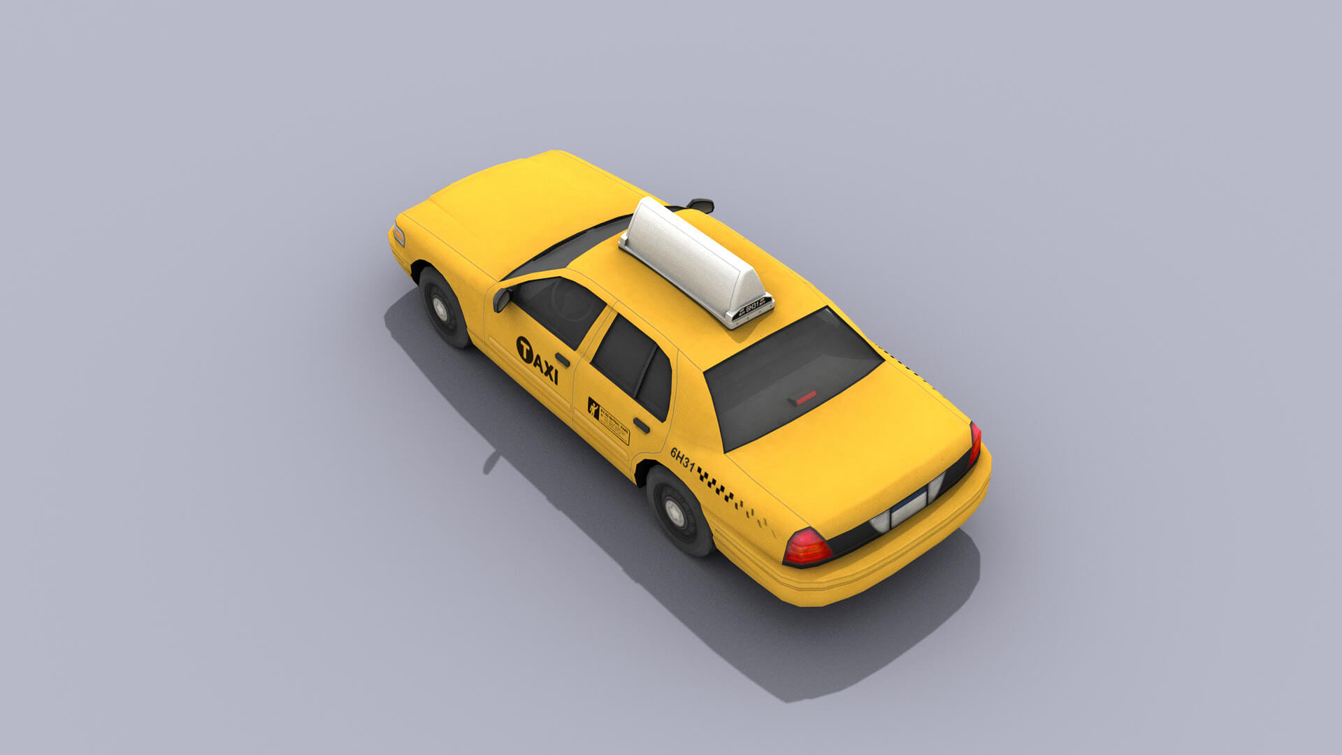 New York Taxi Car - 3D Model by Rescue3DAssets
