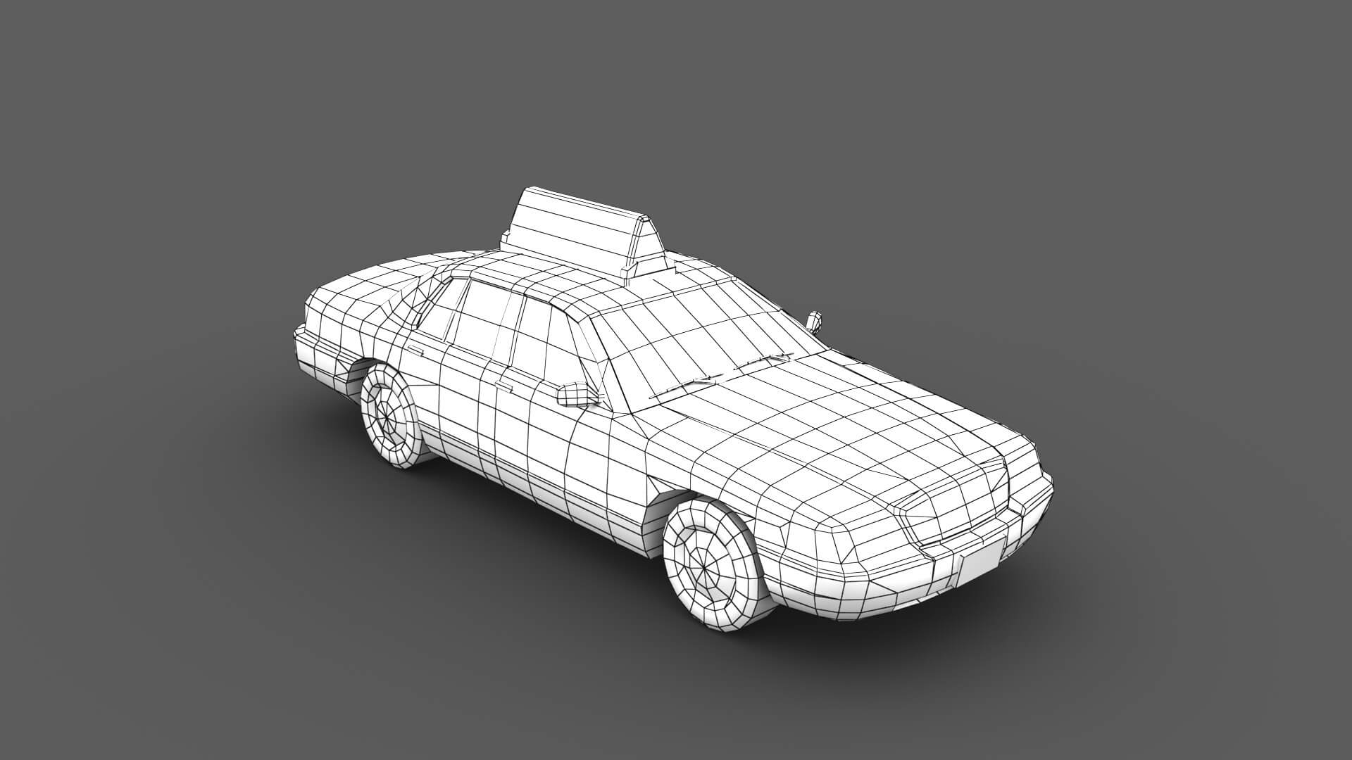 New York Taxi Car - 3D Model by Rescue3DAssets