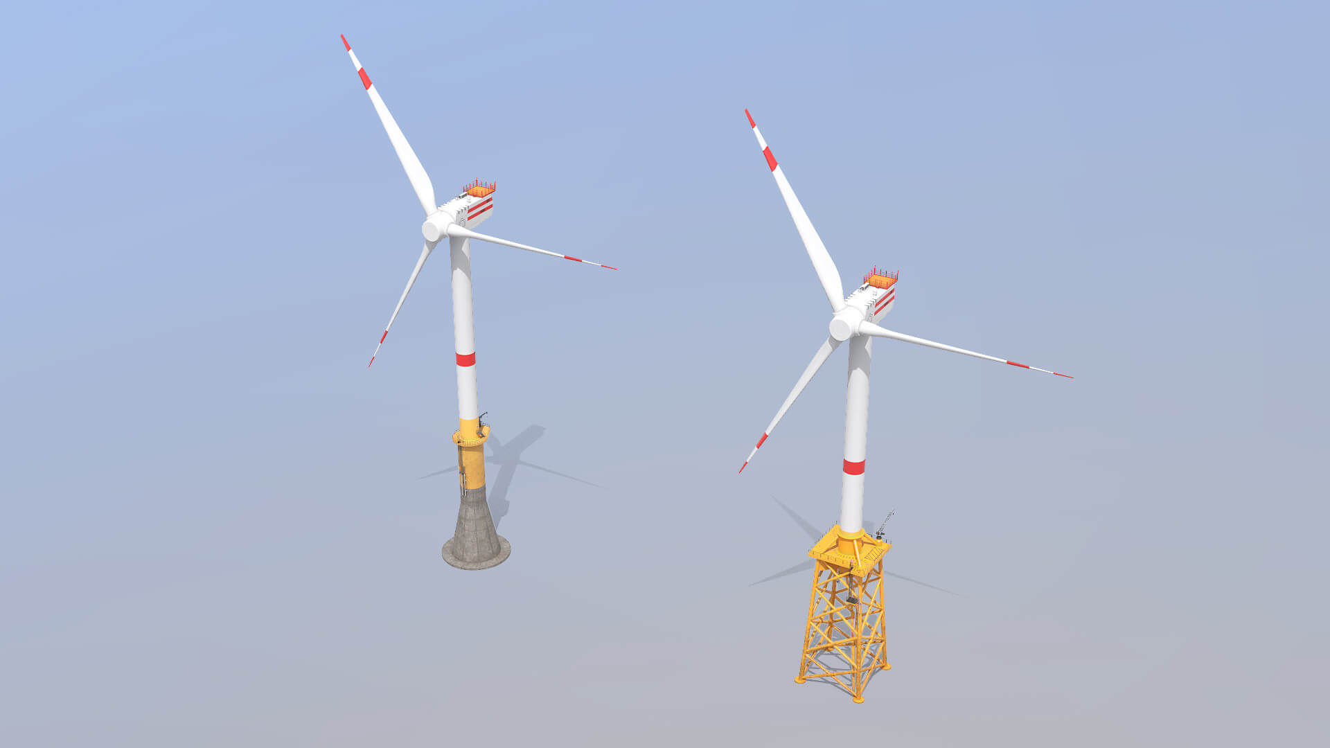 Offshore Wind Farm - 3D Model by Rescue3DAssets