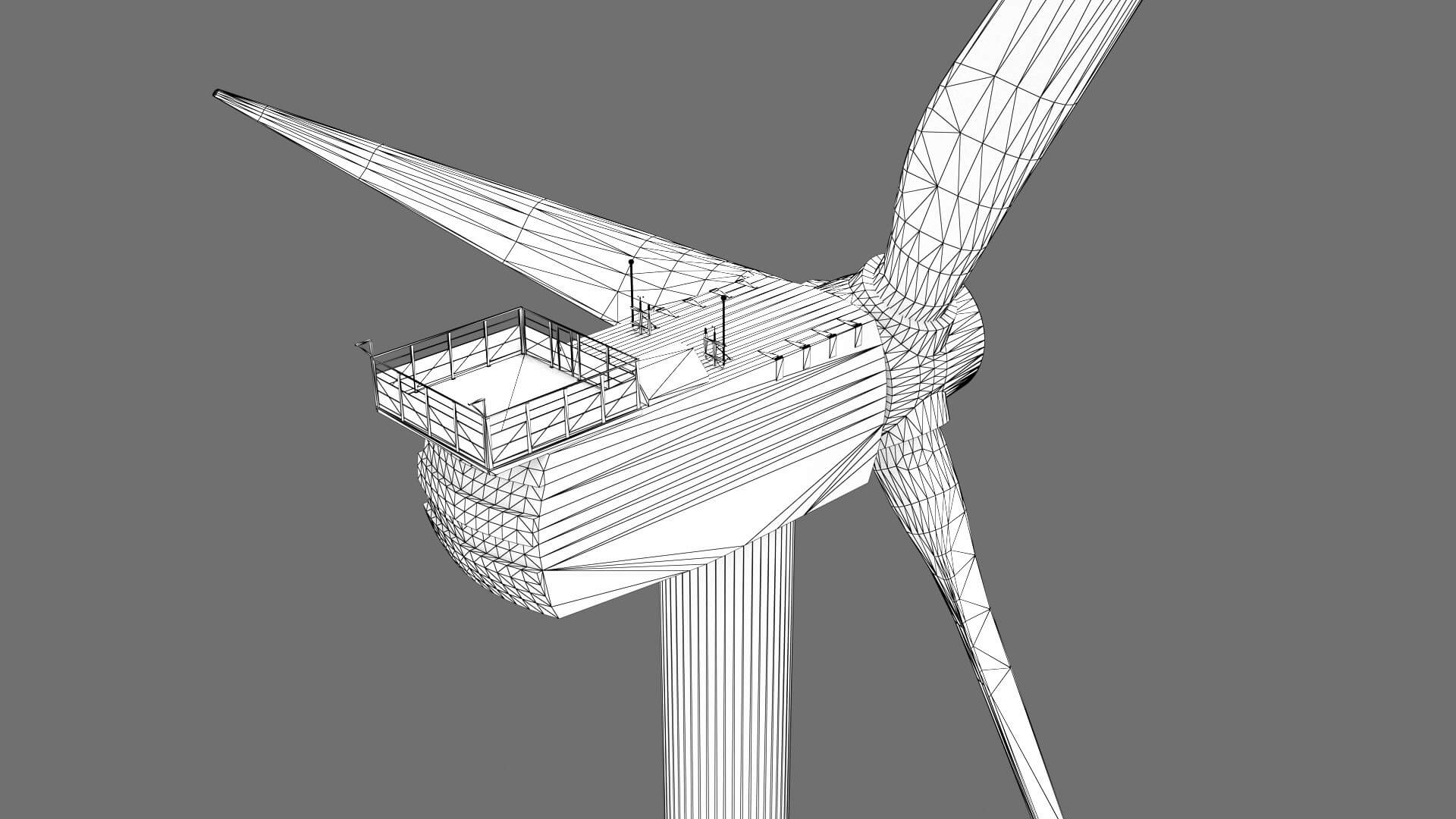 Offshore Wind Farm - 3D Model by Rescue3DAssets