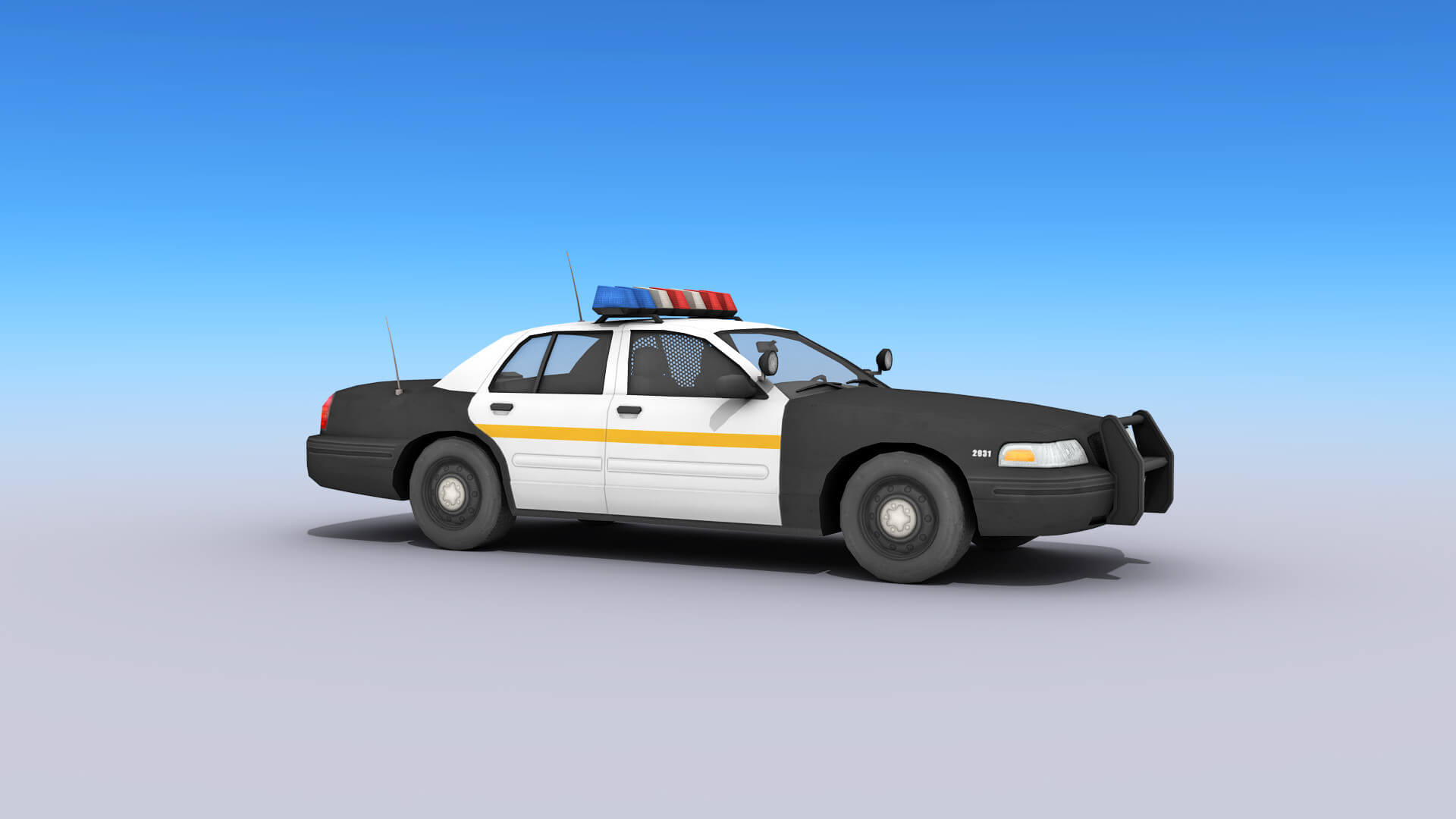 Police Car - 3D Model by Rescue3DAssets
