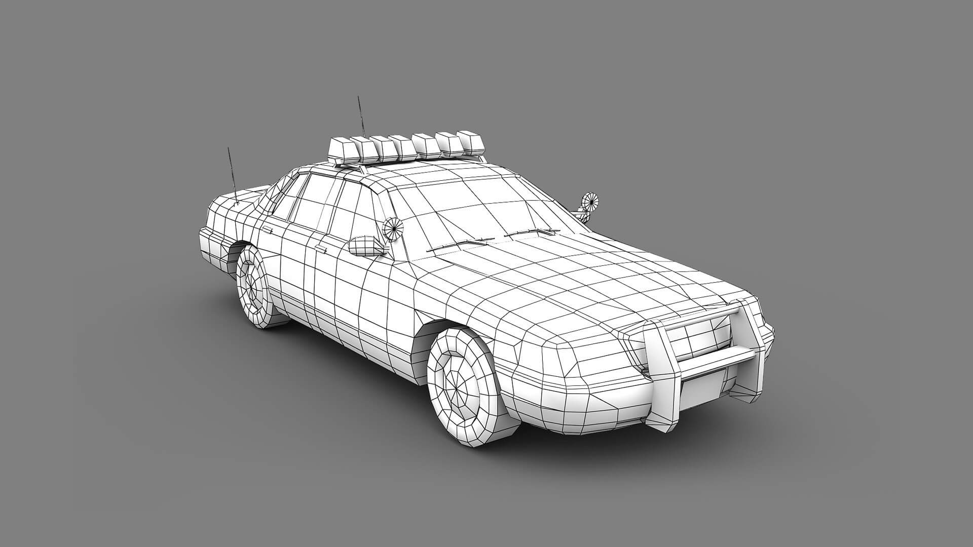 Police Car - 3D Model by Rescue3DAssets