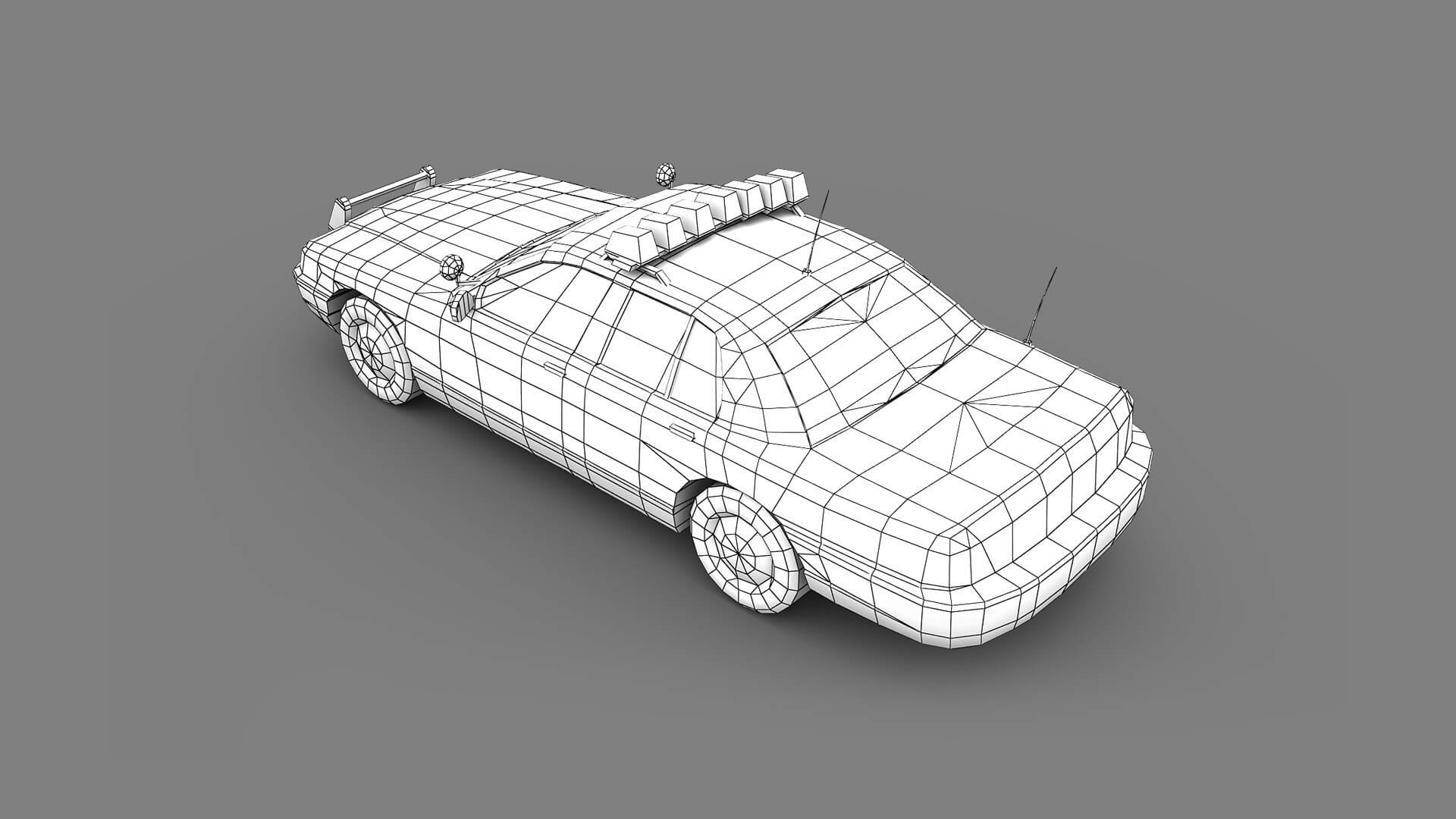 Police Car - 3D Model by Rescue3DAssets