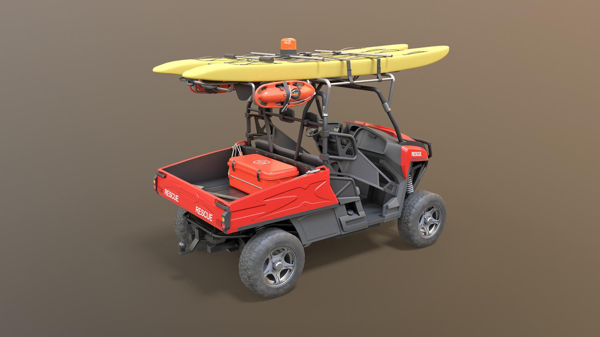 Lifeguard Vehicle - 3D Model by Rescue3DAssets