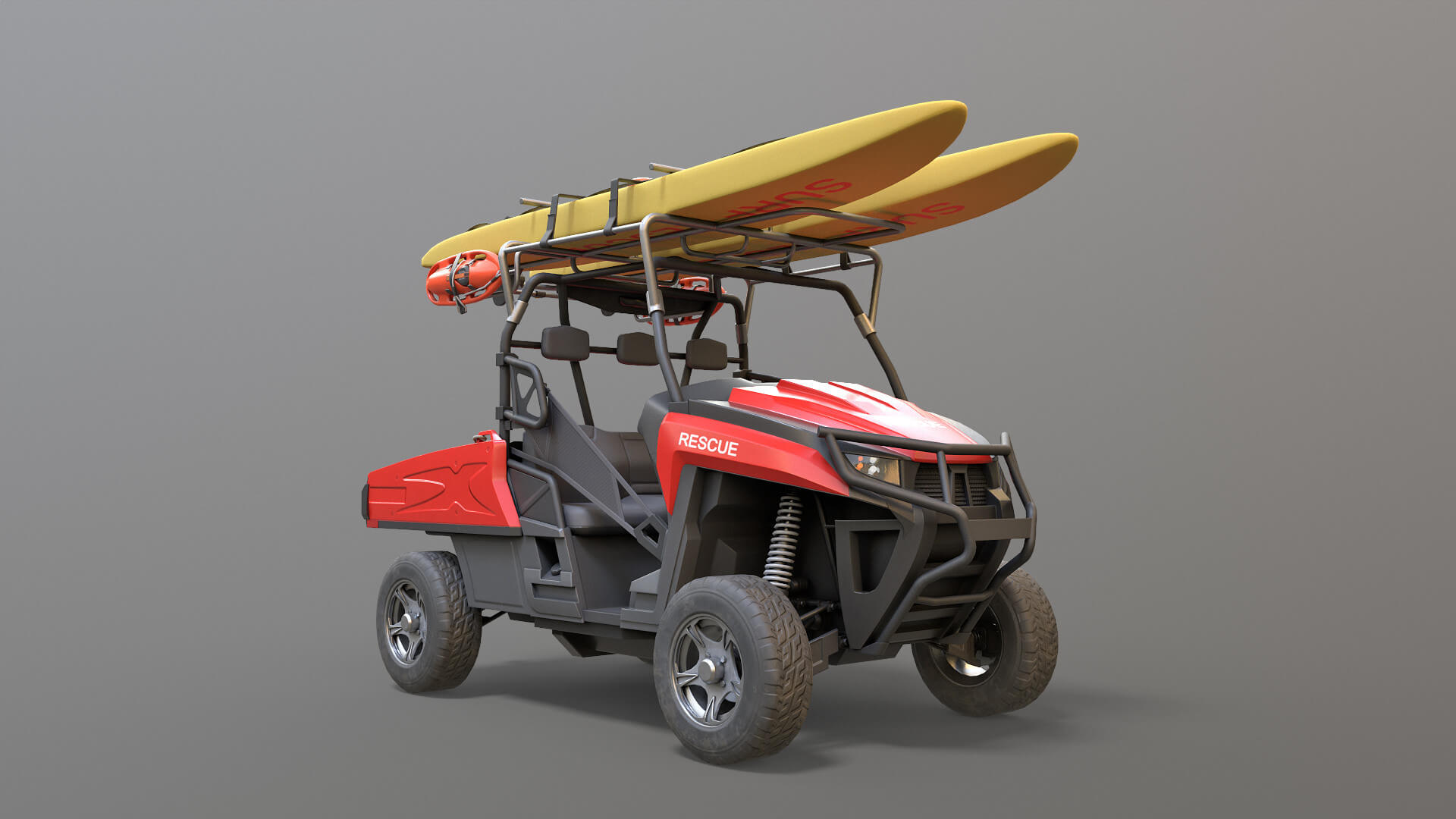 Lifeguard Vehicle - 3D Model by Rescue3DAssets
