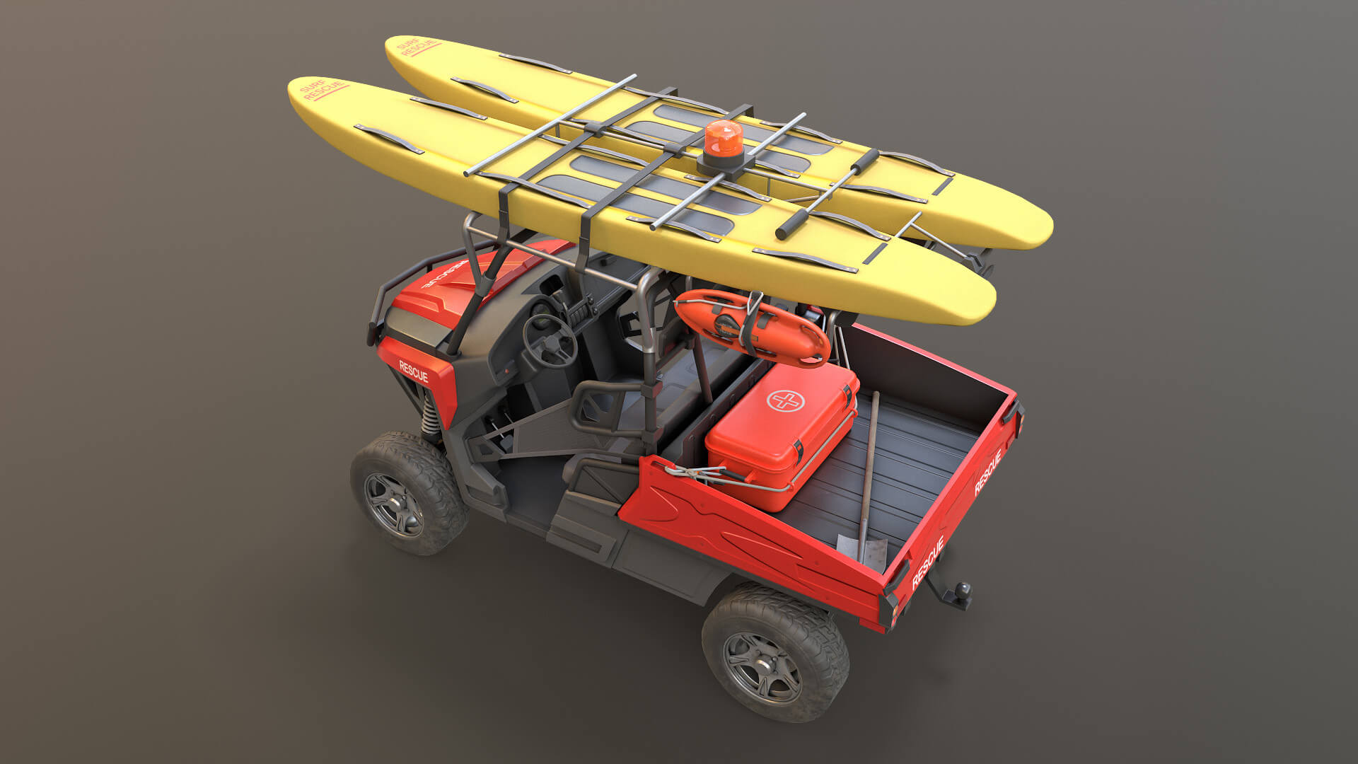 Lifeguard Vehicle - 3D Model by Rescue3DAssets