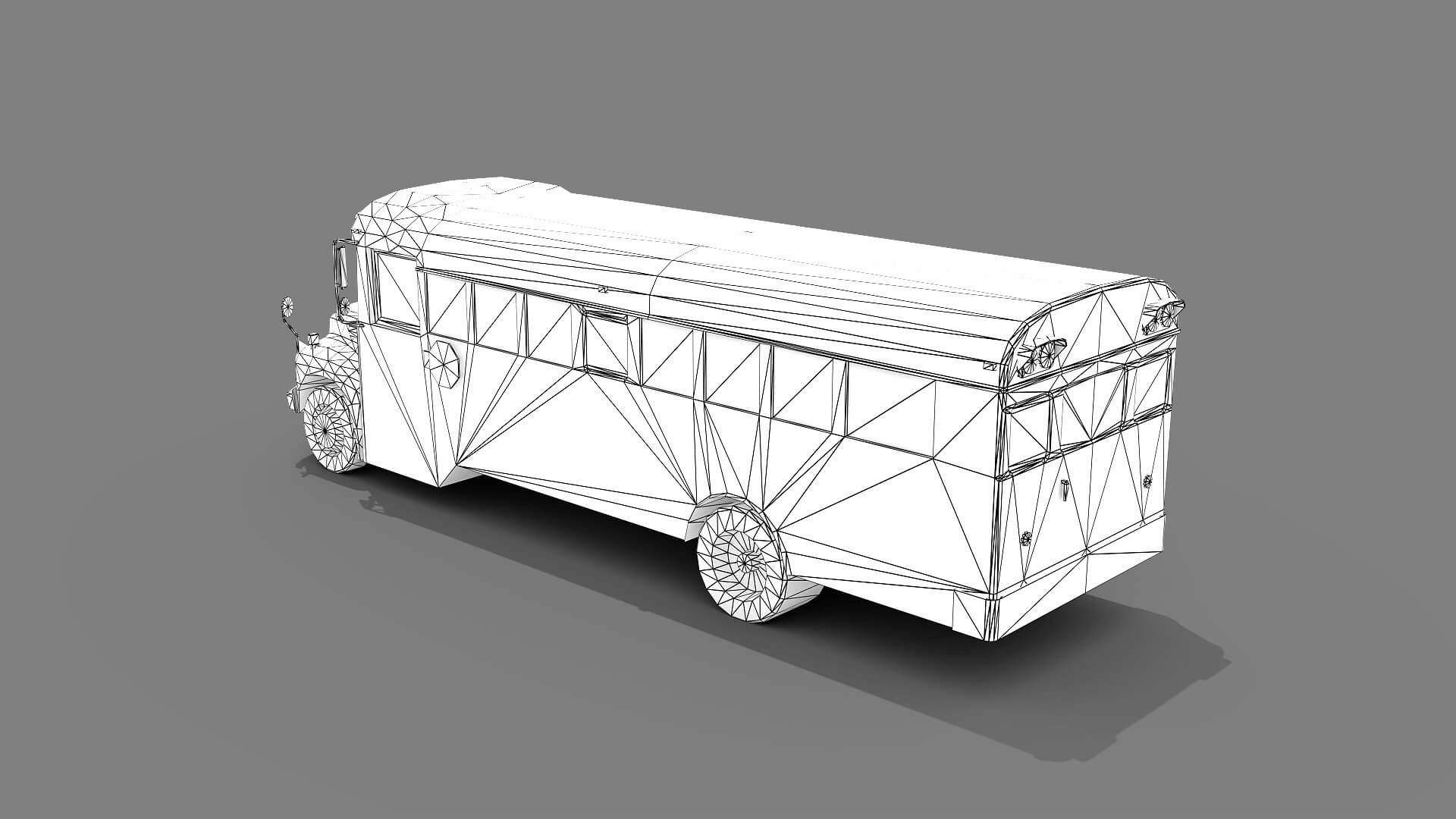 School Bus - 3D Model by Rescue3DAssets
