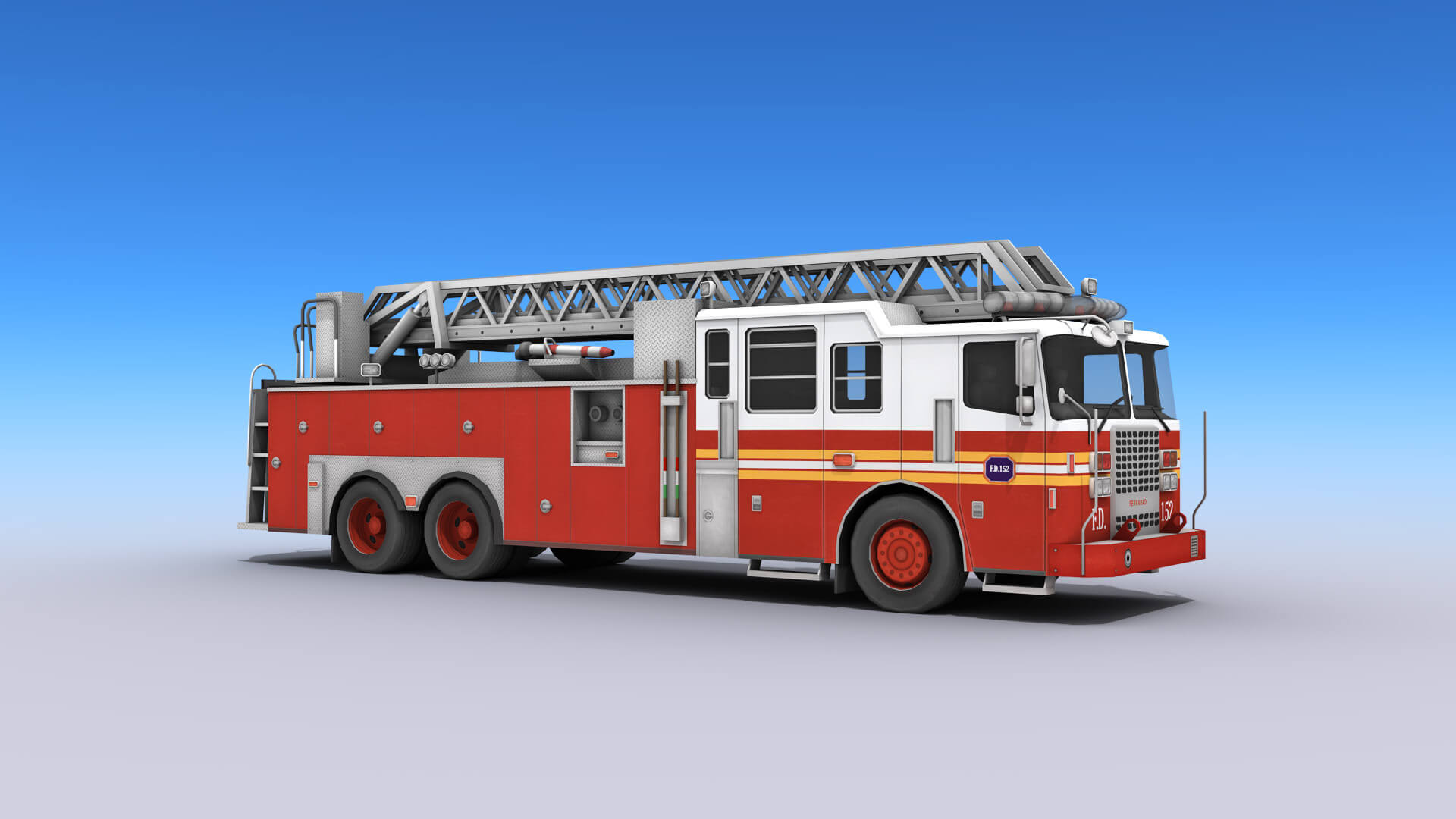 Fire Truck - 3D Model by Rescue3DAssets