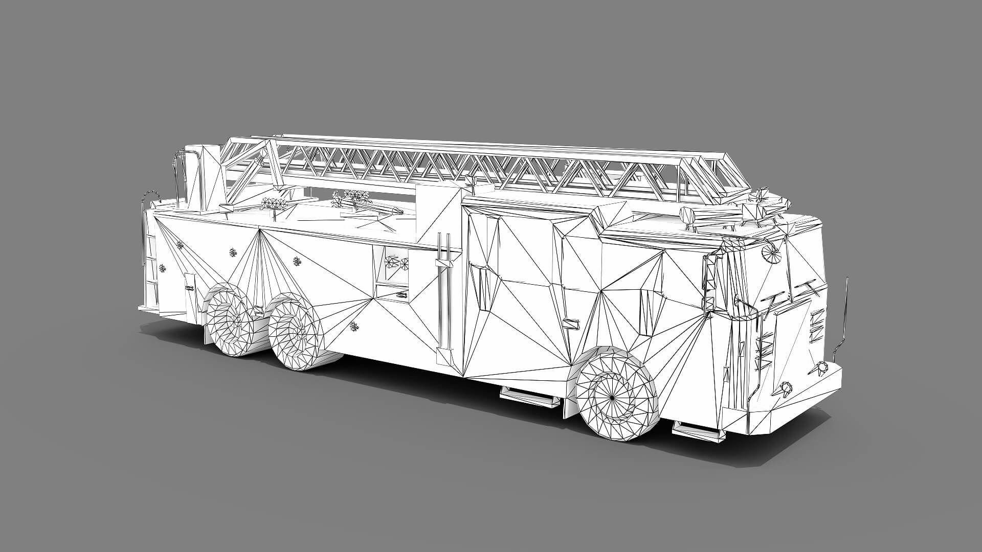 Fire Truck - 3D Model by Rescue3DAssets