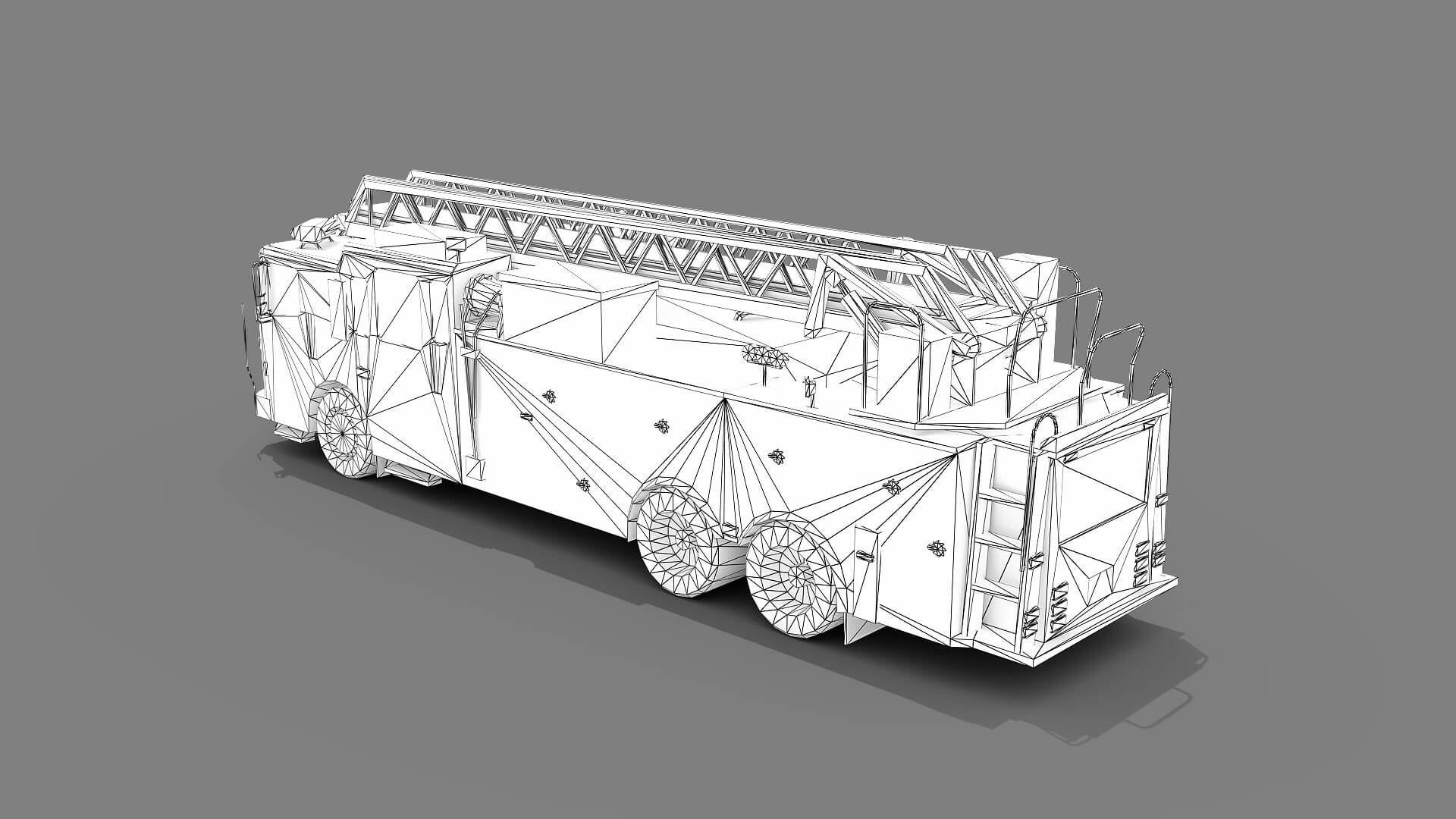 Fire Truck - 3D Model by Rescue3DAssets