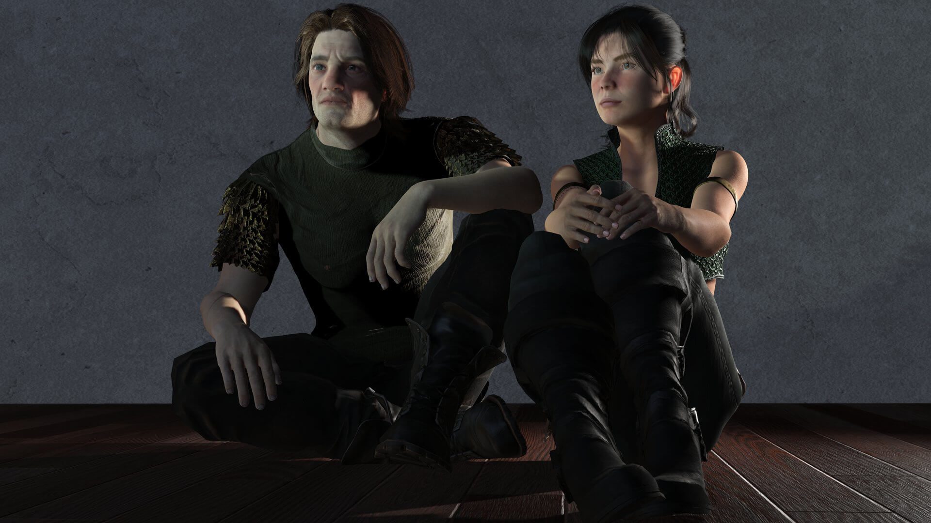 Adrea and Remy 3D Render, Digital Art by restif