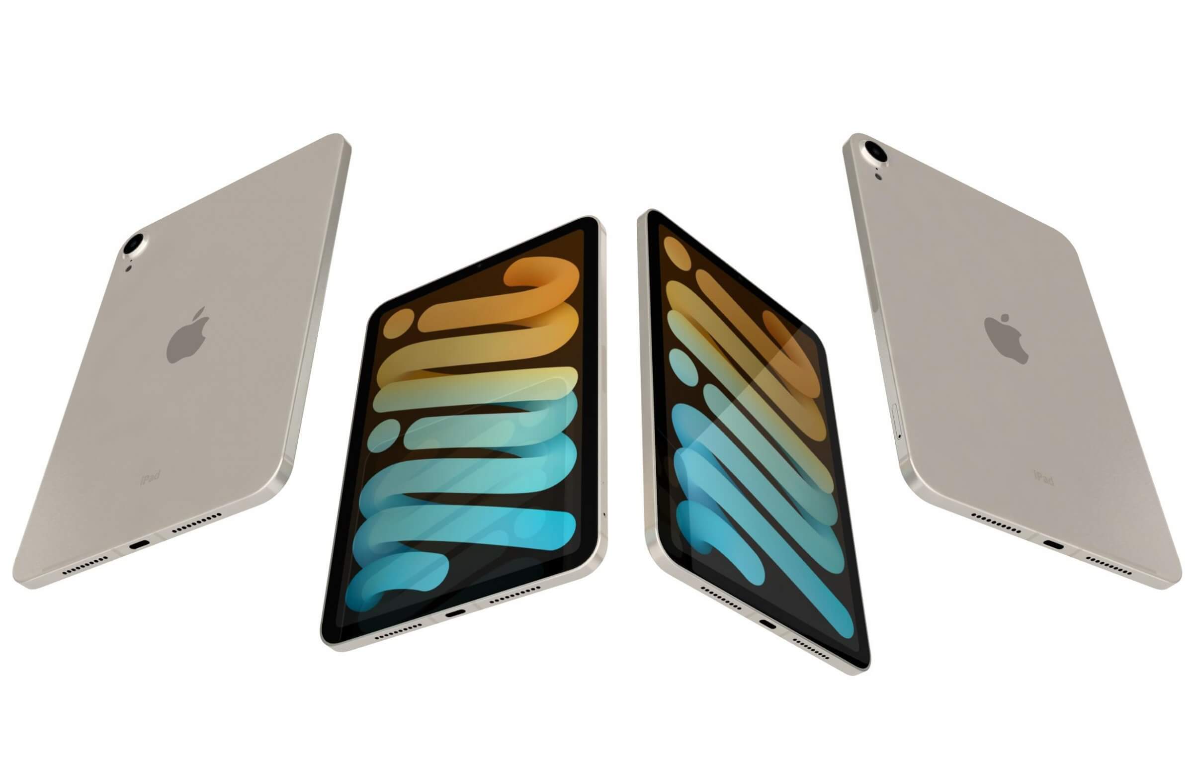 Apple iPad 10 2 2021 9th Gen Starlight - 3D Model by Rever_Art