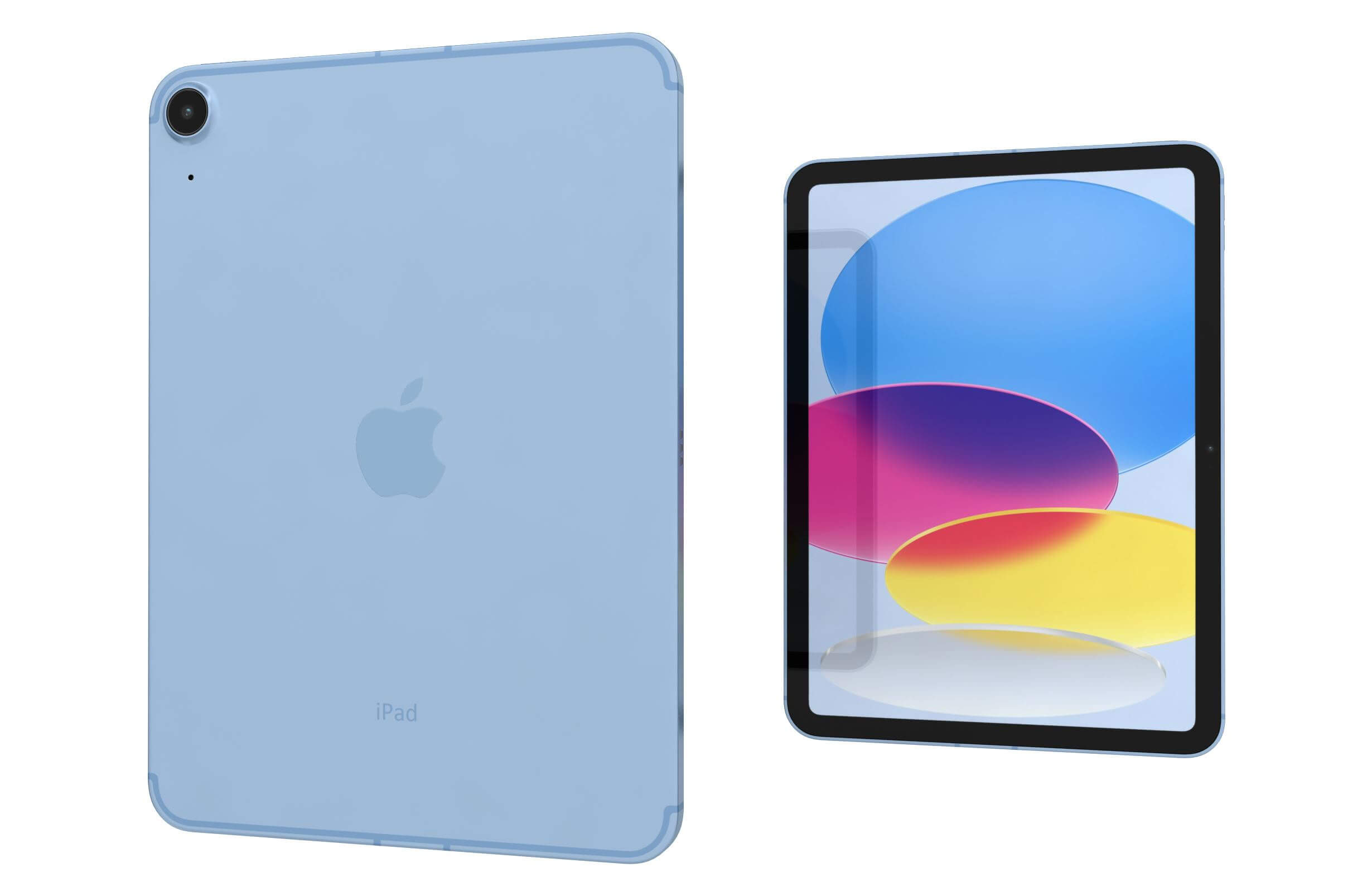 Apple iPad 2022 10th Gen WiFi-Cellular Blue 3D Model by Rever_Art