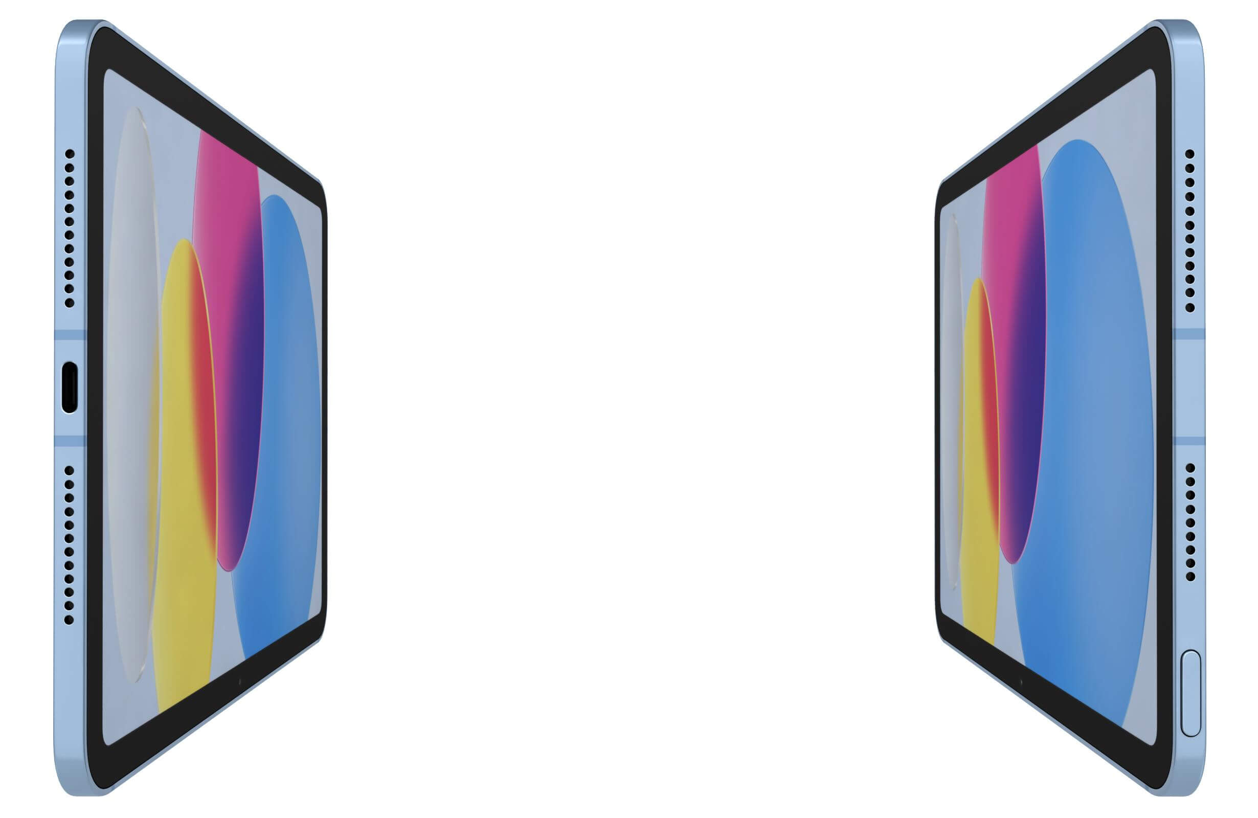 Apple iPad 2022 10th Gen WiFi-Cellular Blue 3D Model by Rever_Art