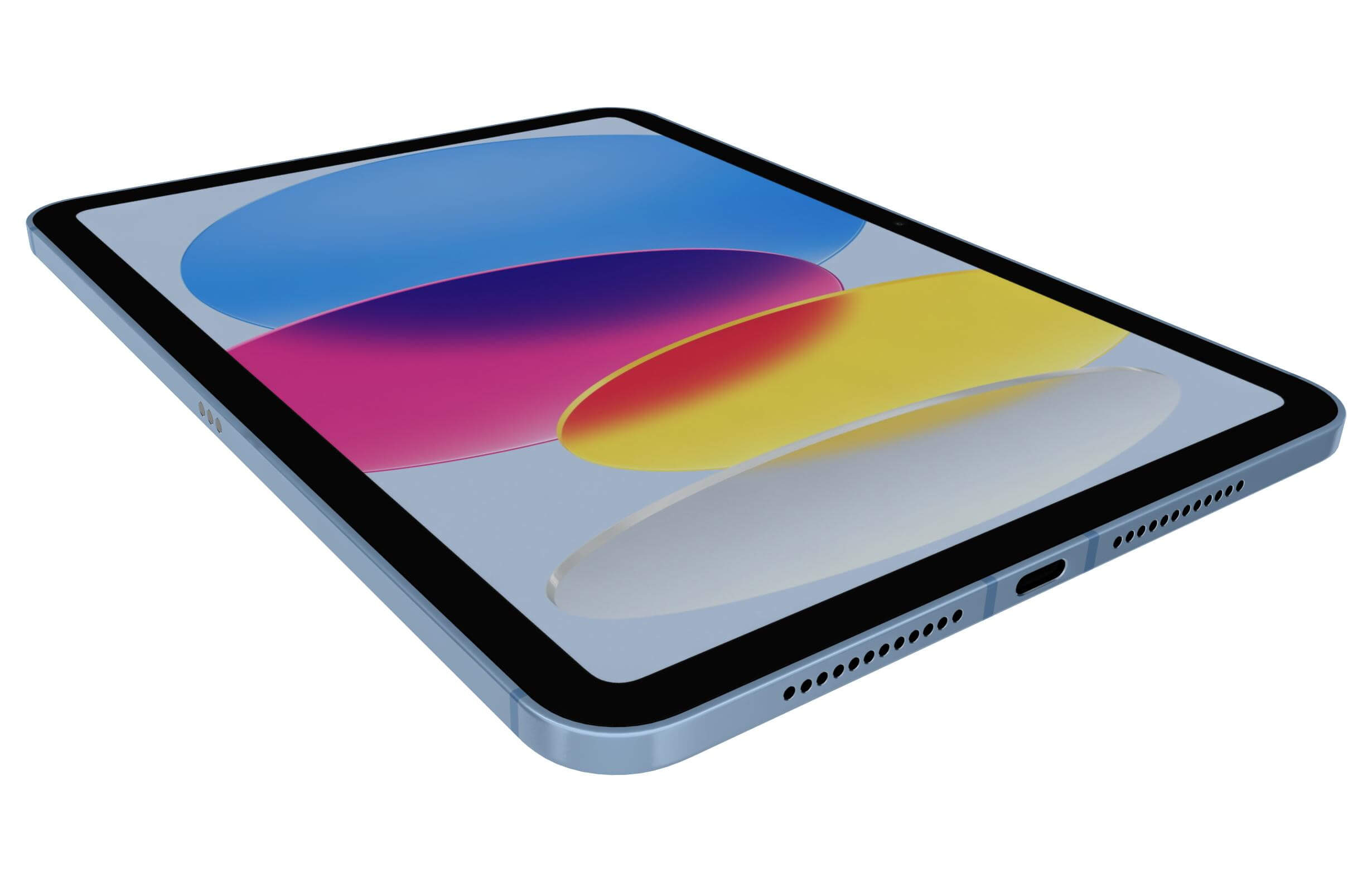 Apple iPad 2022 10th Gen WiFi-Cellular Blue 3D Model by Rever_Art