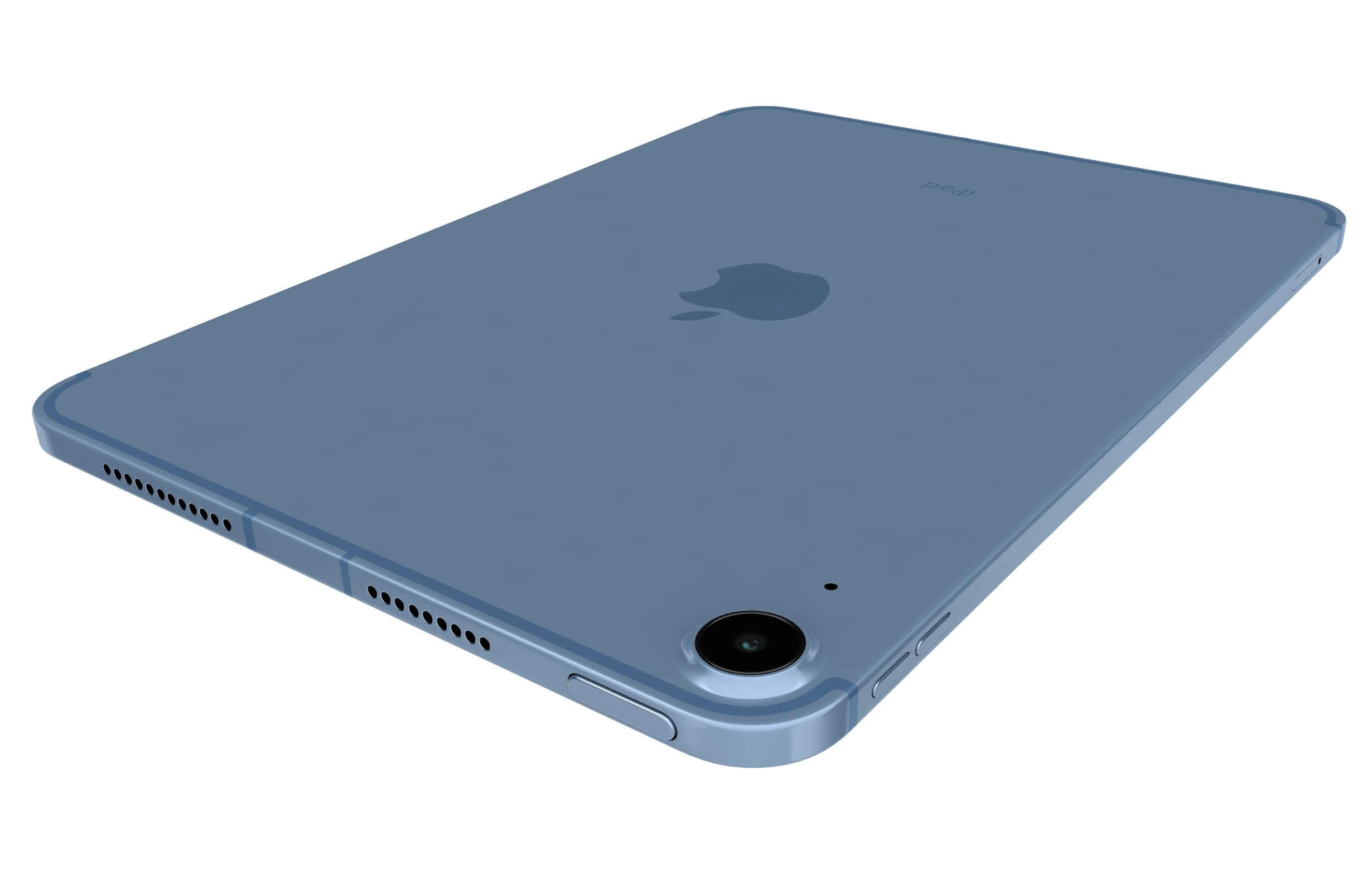 Apple iPad 2022 10th Gen WiFi-Cellular Blue 3D Model by Rever_Art