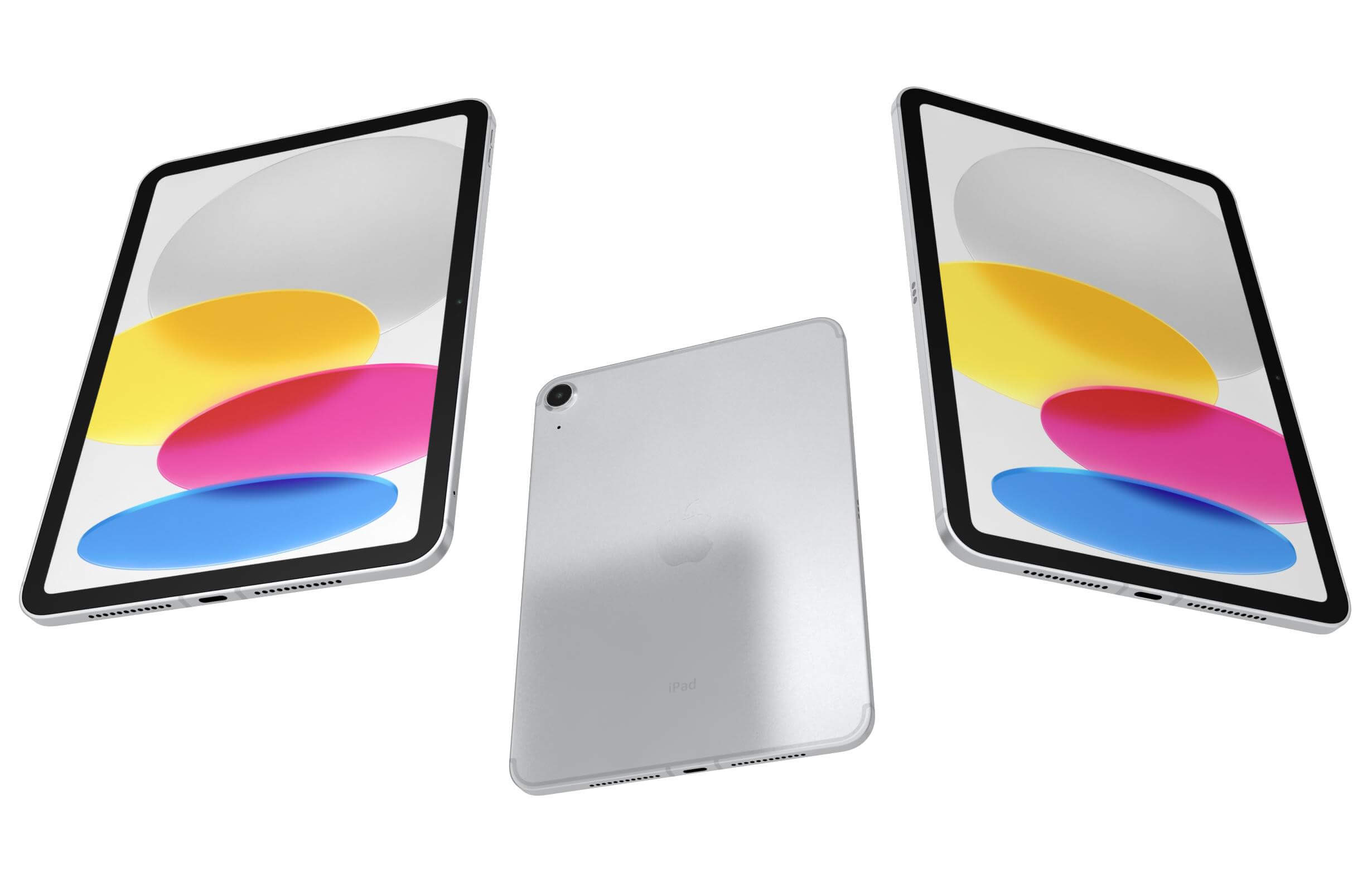 Apple IPad 2022 10th Gen WiFi-Cellular Silver 3D Model by Rever_Art