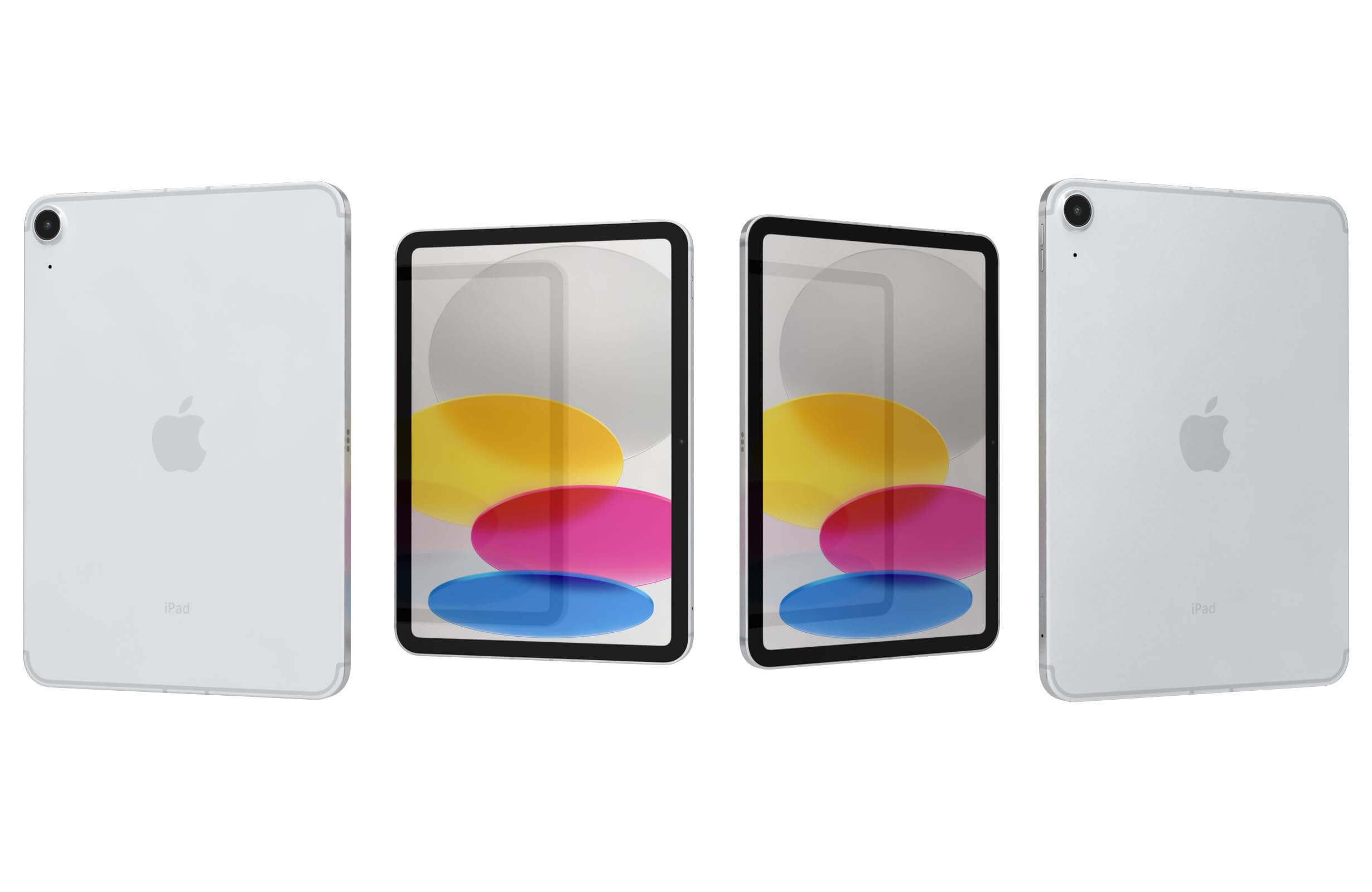 Apple IPad 2022 10th Gen WiFi-Cellular Silver 3D Model by Rever_Art