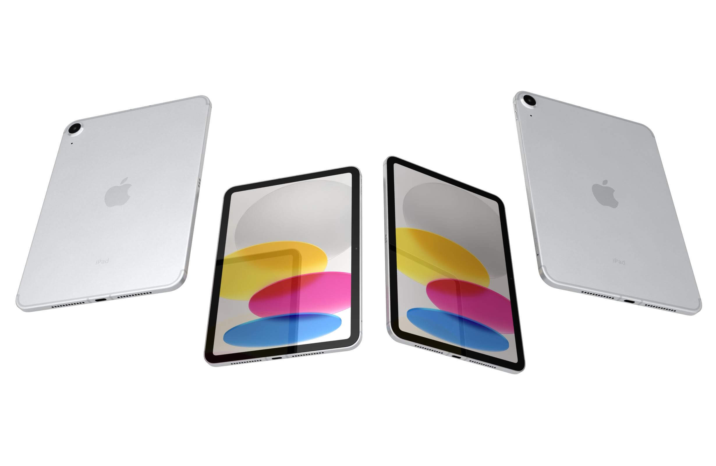 Apple IPad 2022 10th Gen WiFi-Cellular Silver 3D Model by Rever_Art