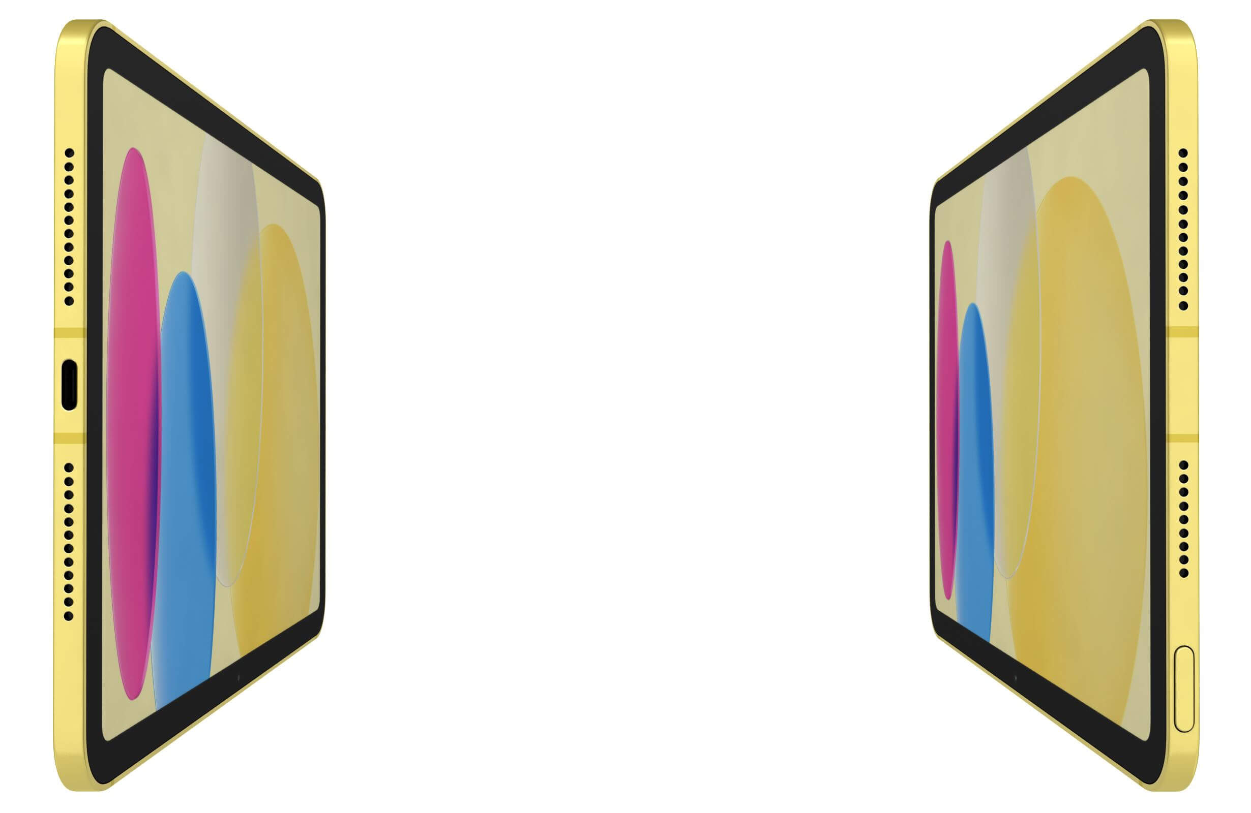 Apple IPad 2022 10th Gen WiFi-Cellular Yellow 3D Model by Rever_Art