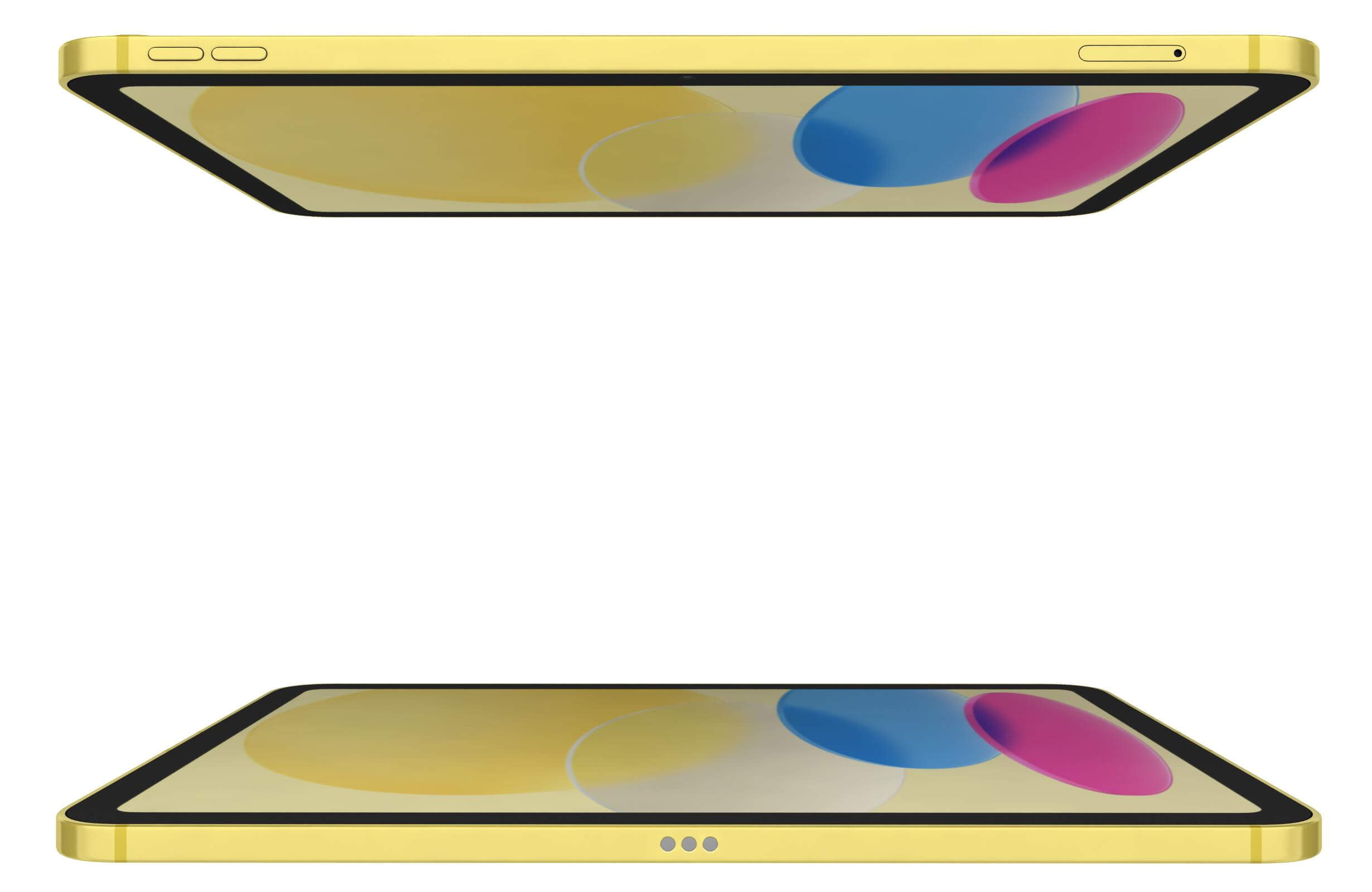 Apple IPad 2022 10th Gen WiFi-Cellular Yellow 3D Model by Rever_Art