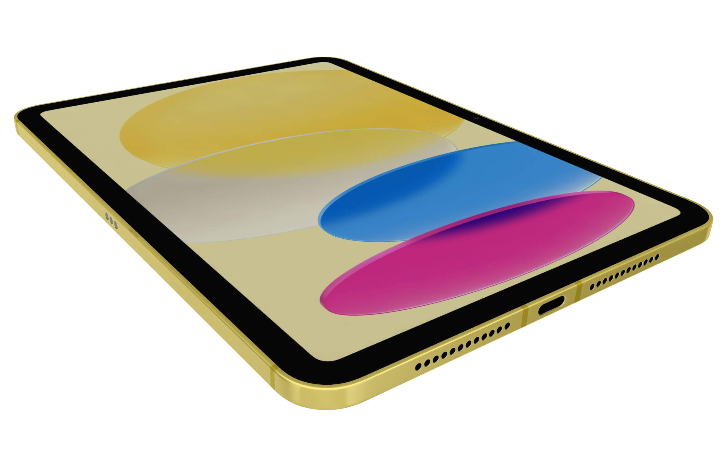 Apple IPad 2022 10th Gen WiFi-Cellular Yellow 3D Model by Rever_Art