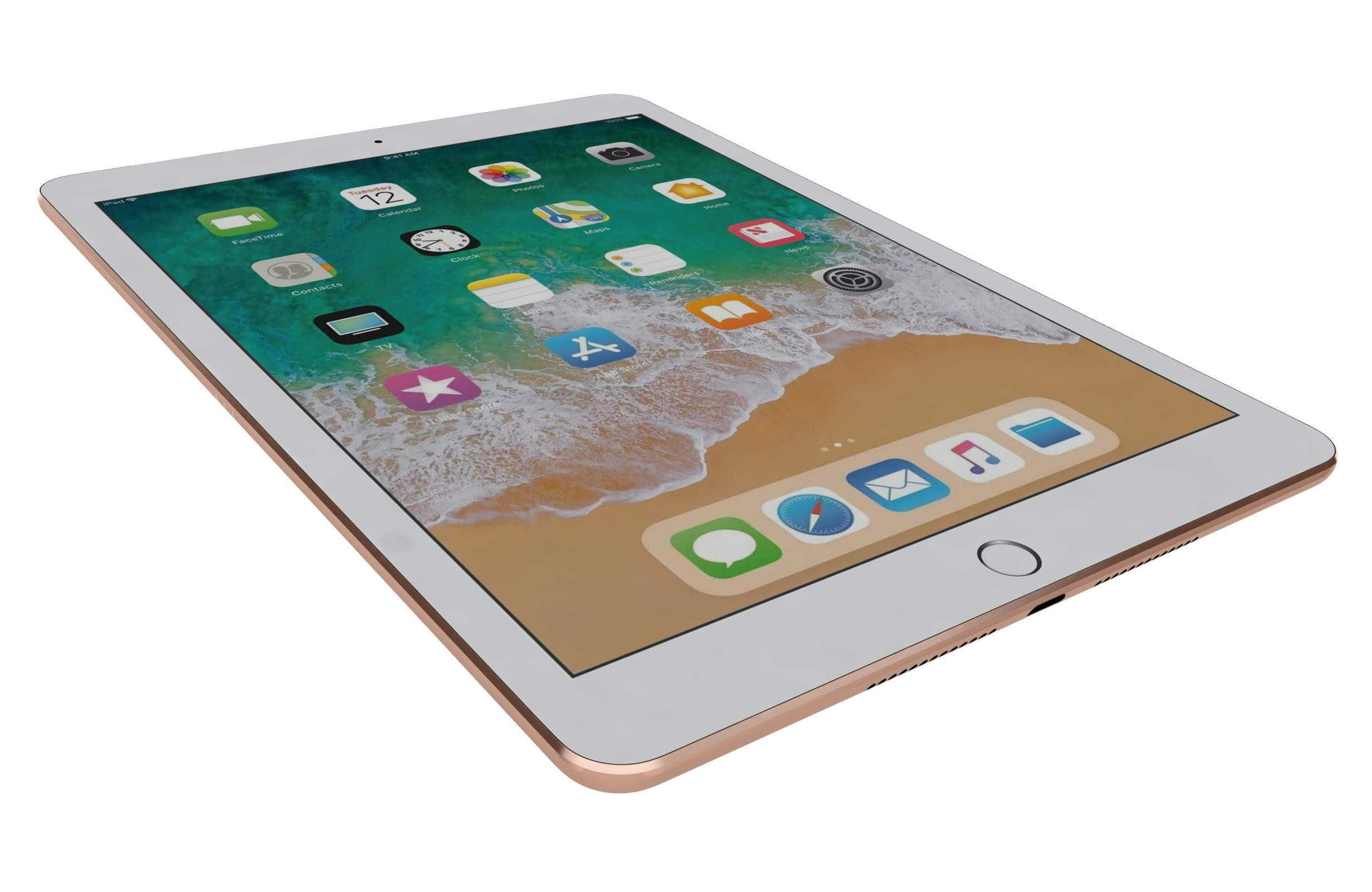 Apple iPad 9.7 (6th Generation) Gold - 3D Model by Rever_Art