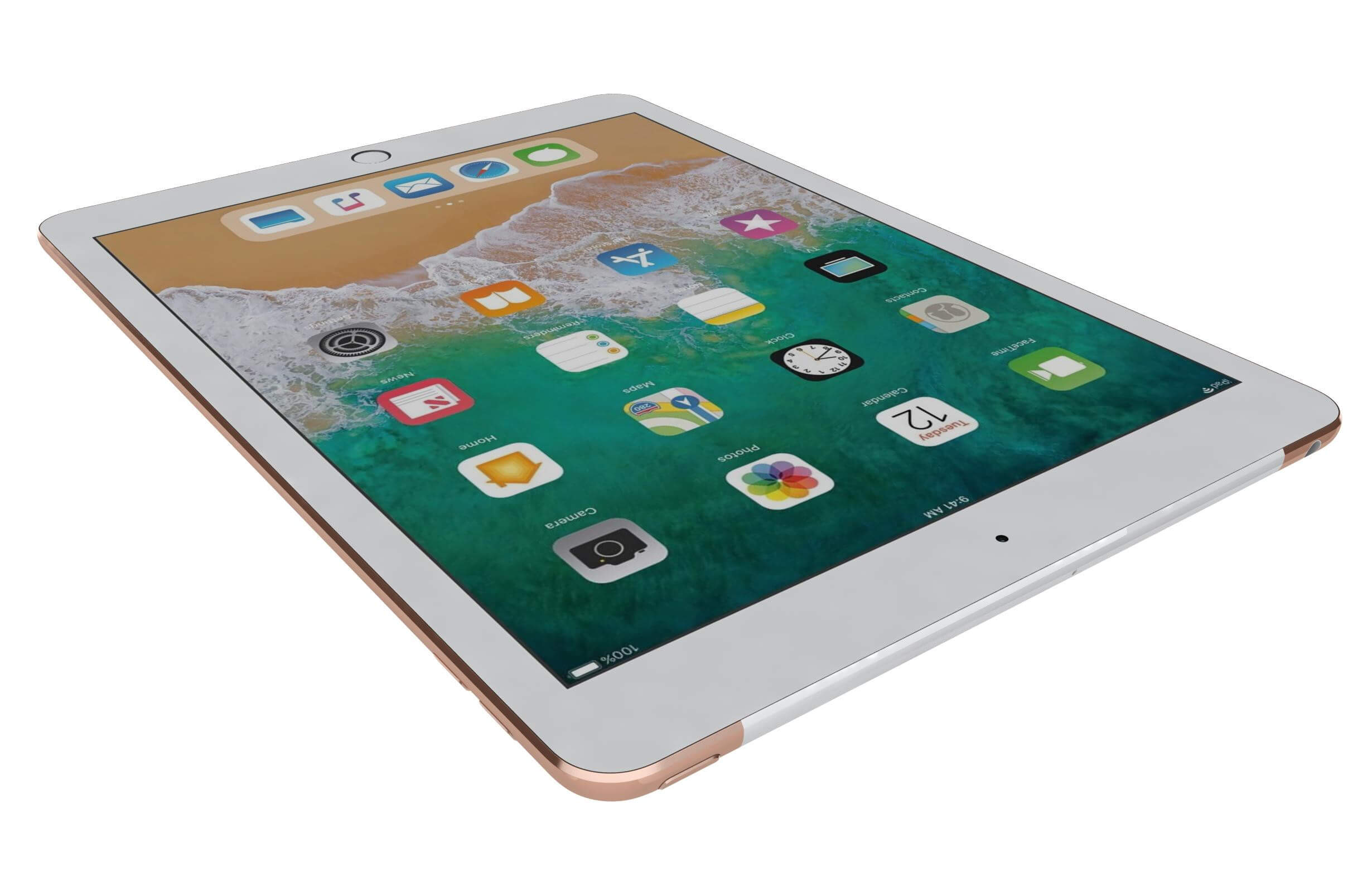 Apple iPad 9.7 (6th Generation) Gold - 3D Model by Rever_Art