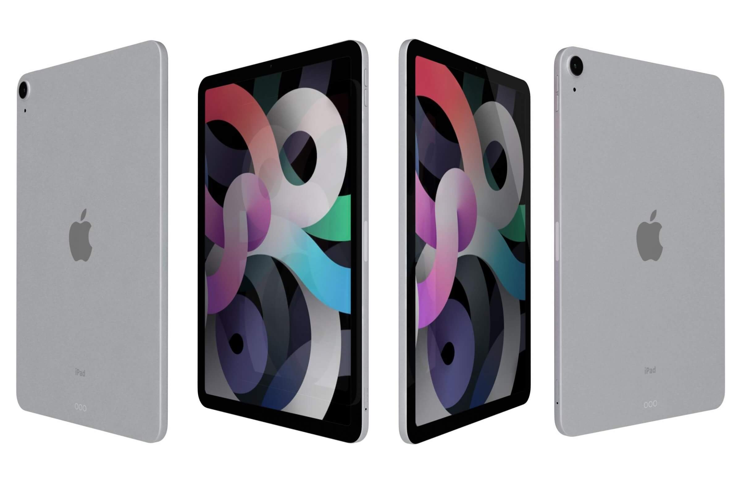 Apple iPad Air 4 2020 Silver - 3D Model by Rever_Art