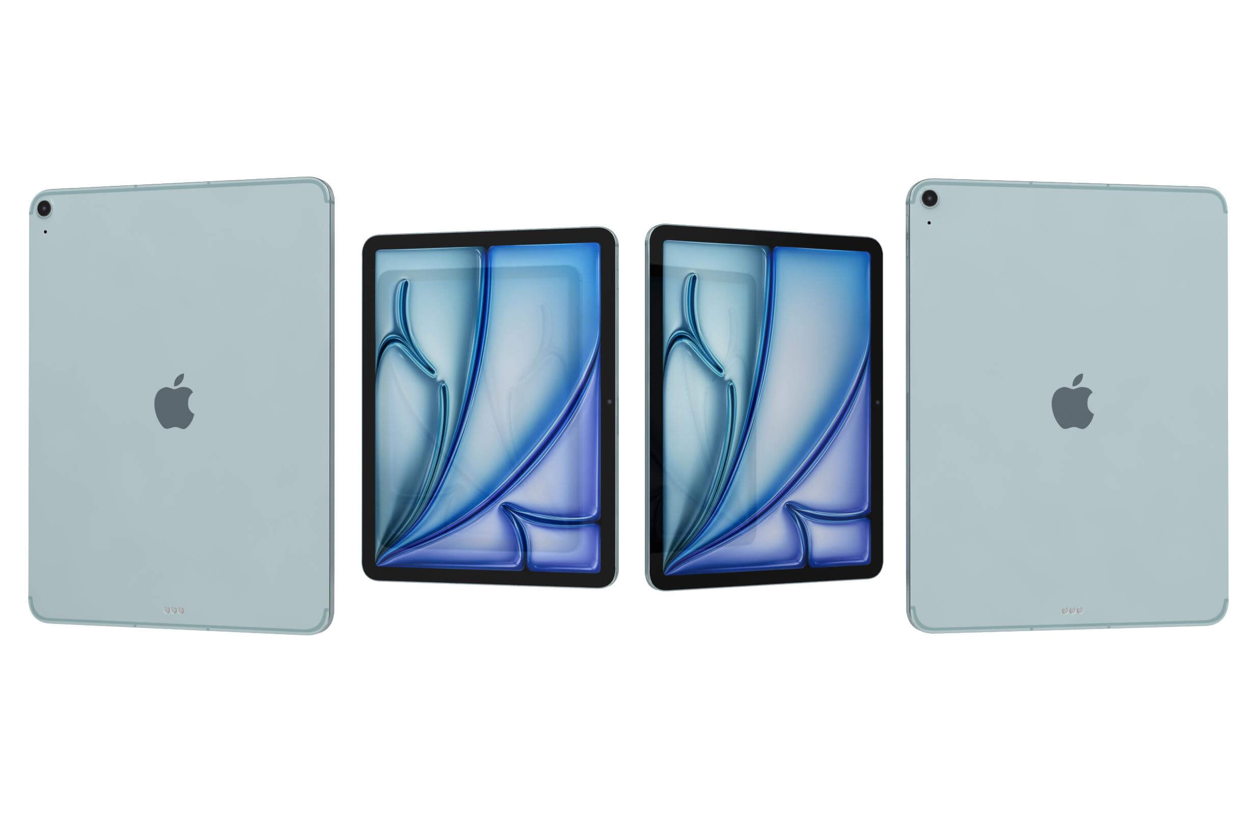 Apple iPad Air M3 13-Inch 2025 Blue 3D Model by Rever_Art