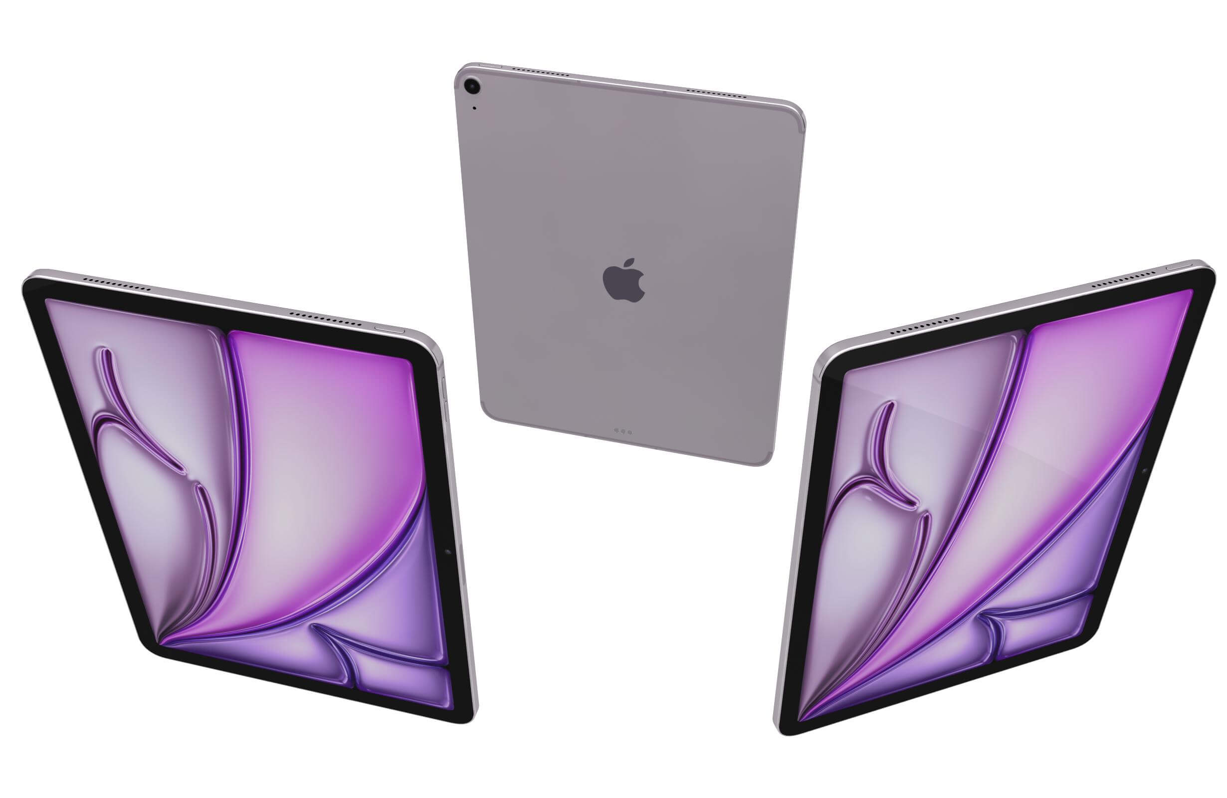 Apple iPad Air M3 13-inch 2025 Purple 3D Model by Rever_Art
