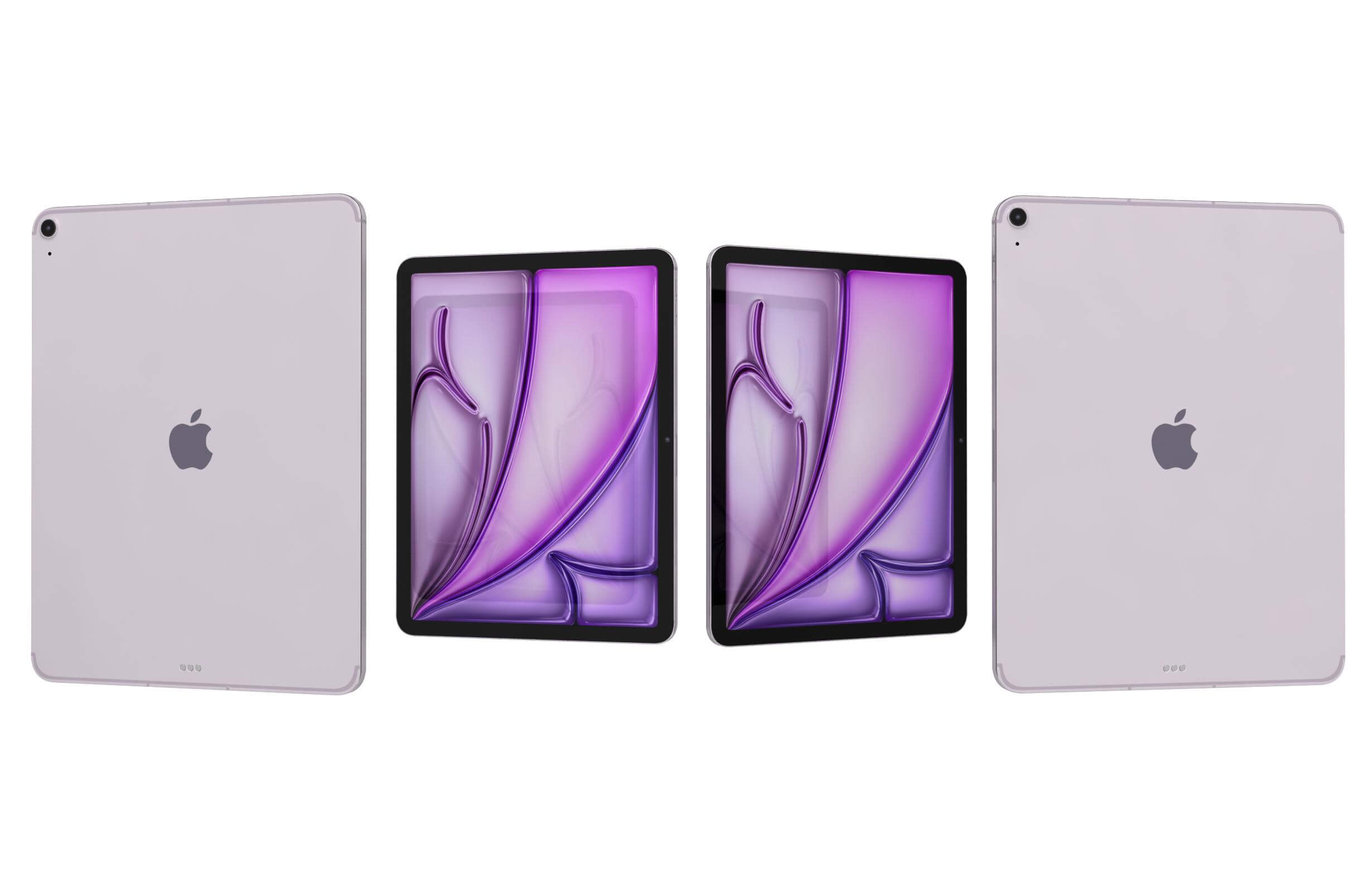 Apple iPad Air M3 13-inch 2025 Purple 3D Model by Rever_Art